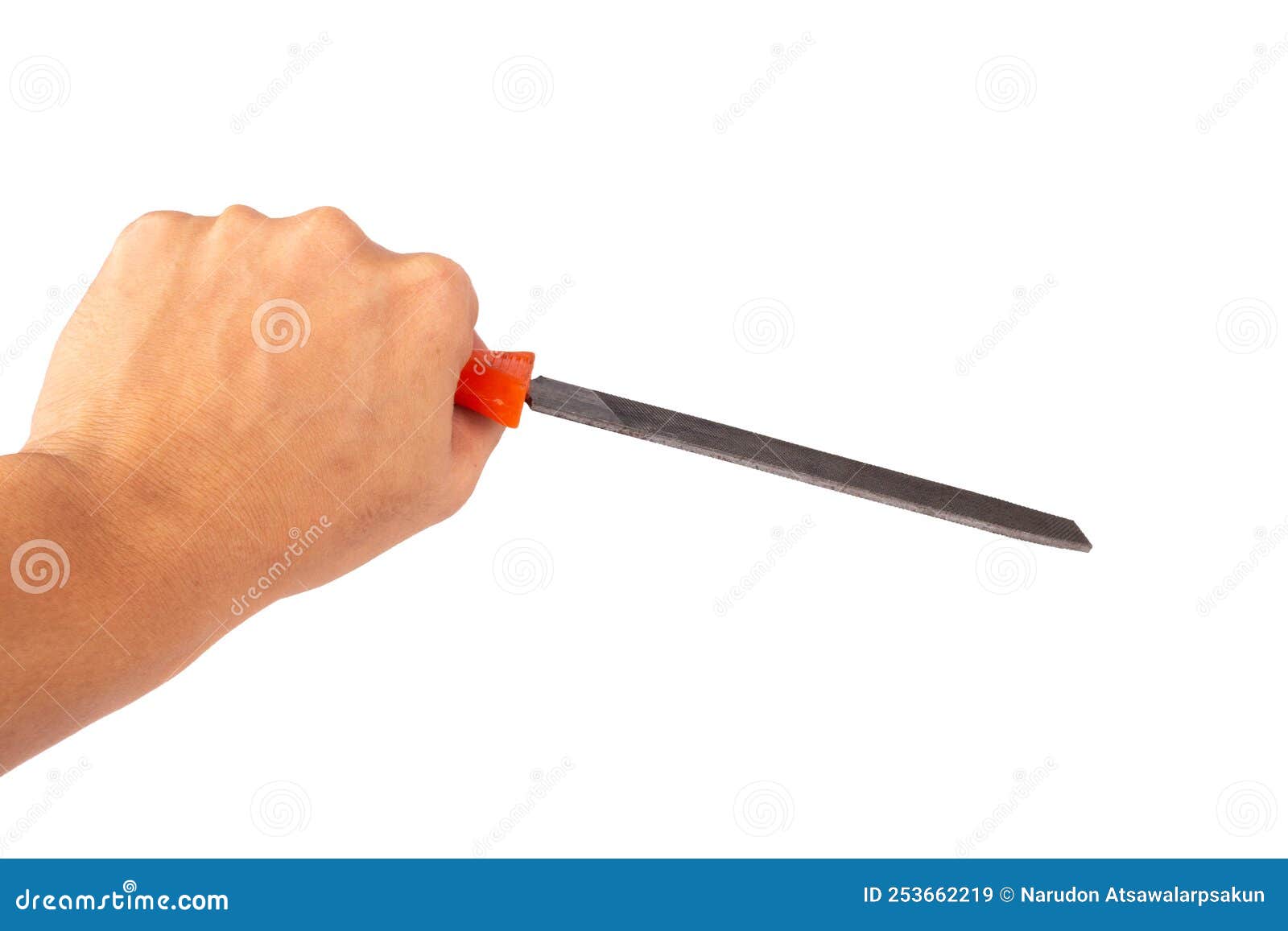 Rasp Tool Isolated on White Background Hand Stock Image - Image of ...