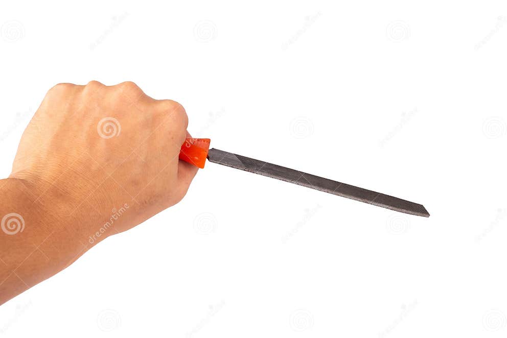 Rasp Tool Isolated on White Background Hand Stock Image - Image of ...