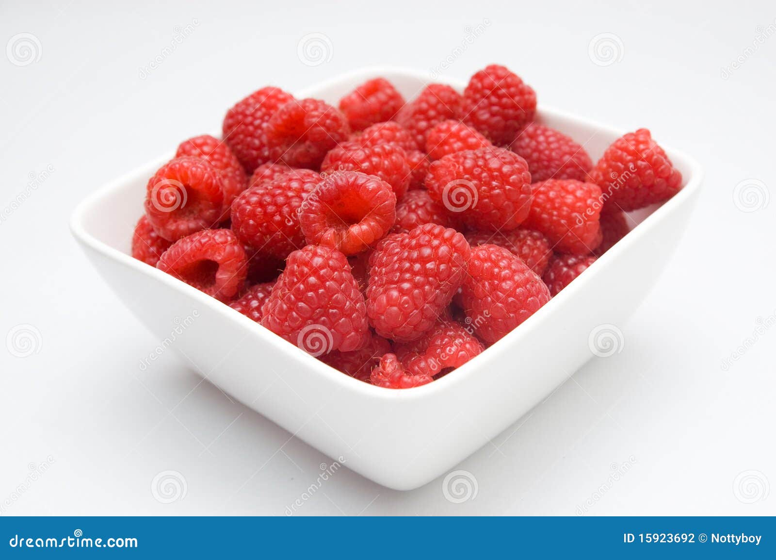 Raspberries in bowl stock photo. Image of healthy, raspberries - 15923692