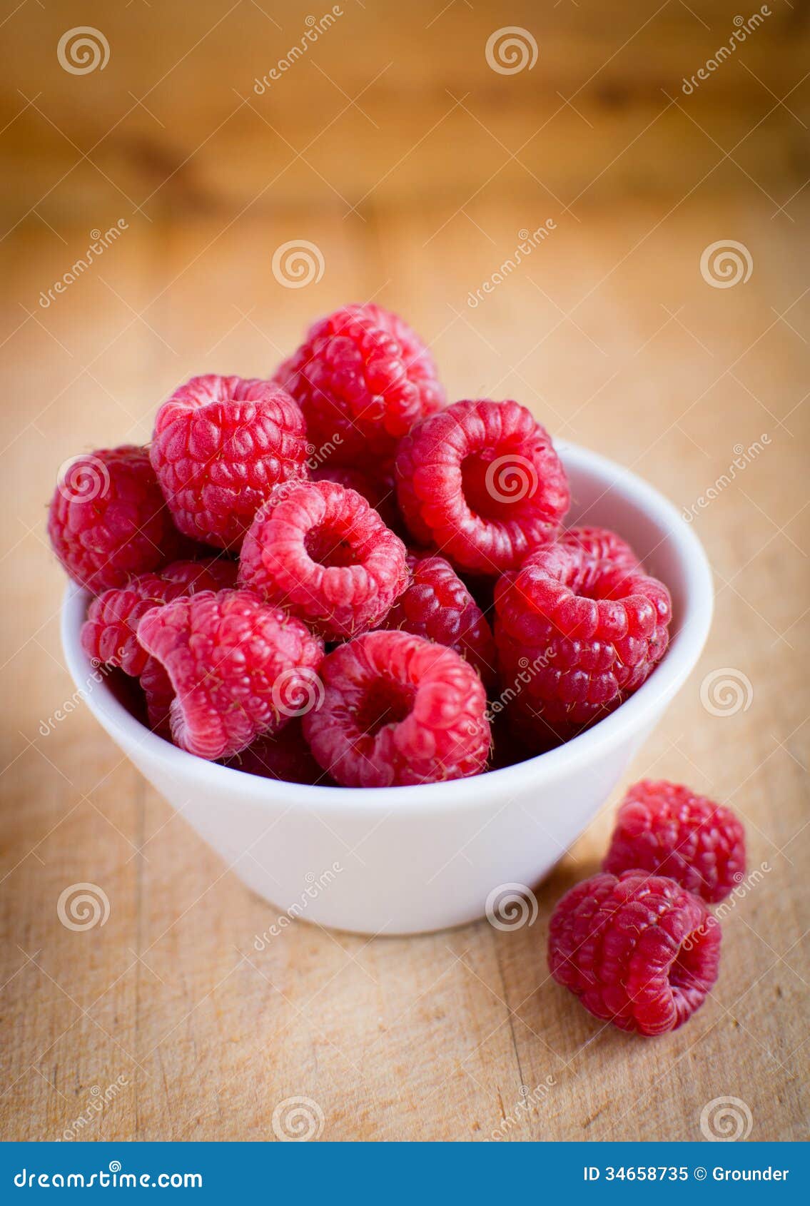 Raspberries in bowl stock image. Image of tempting, beautiful - 34658735