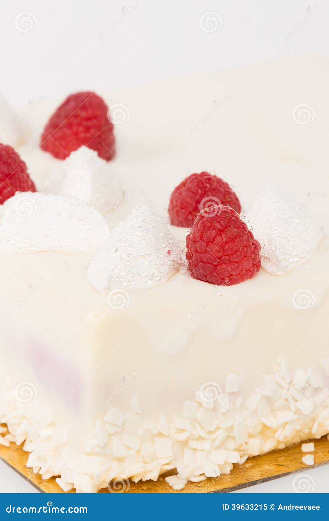 Raspberries cake stock image. Image of cream, chocolate - 39633215