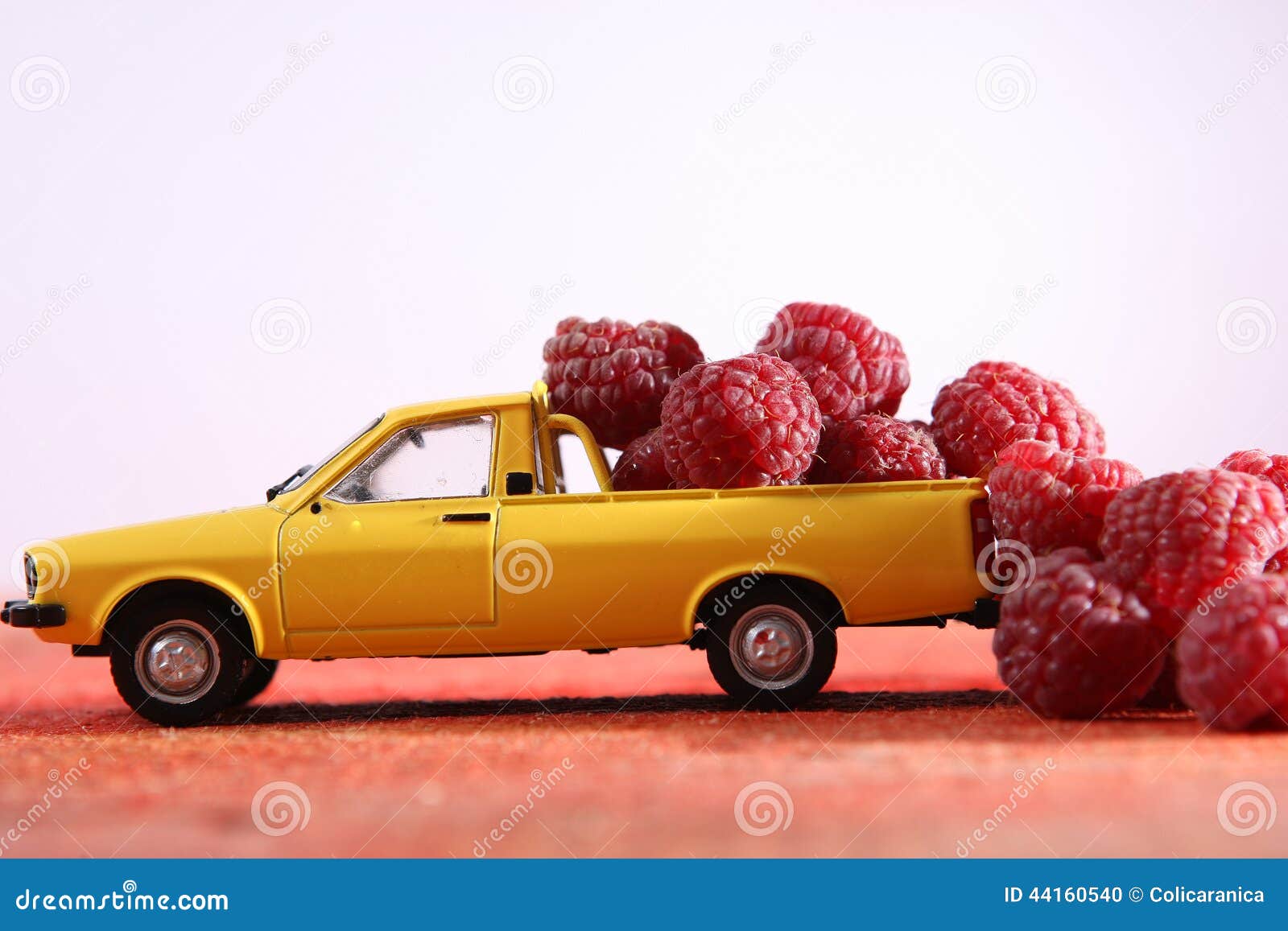Raspberries in a car stock photo. Image of health, detail - 44160540
