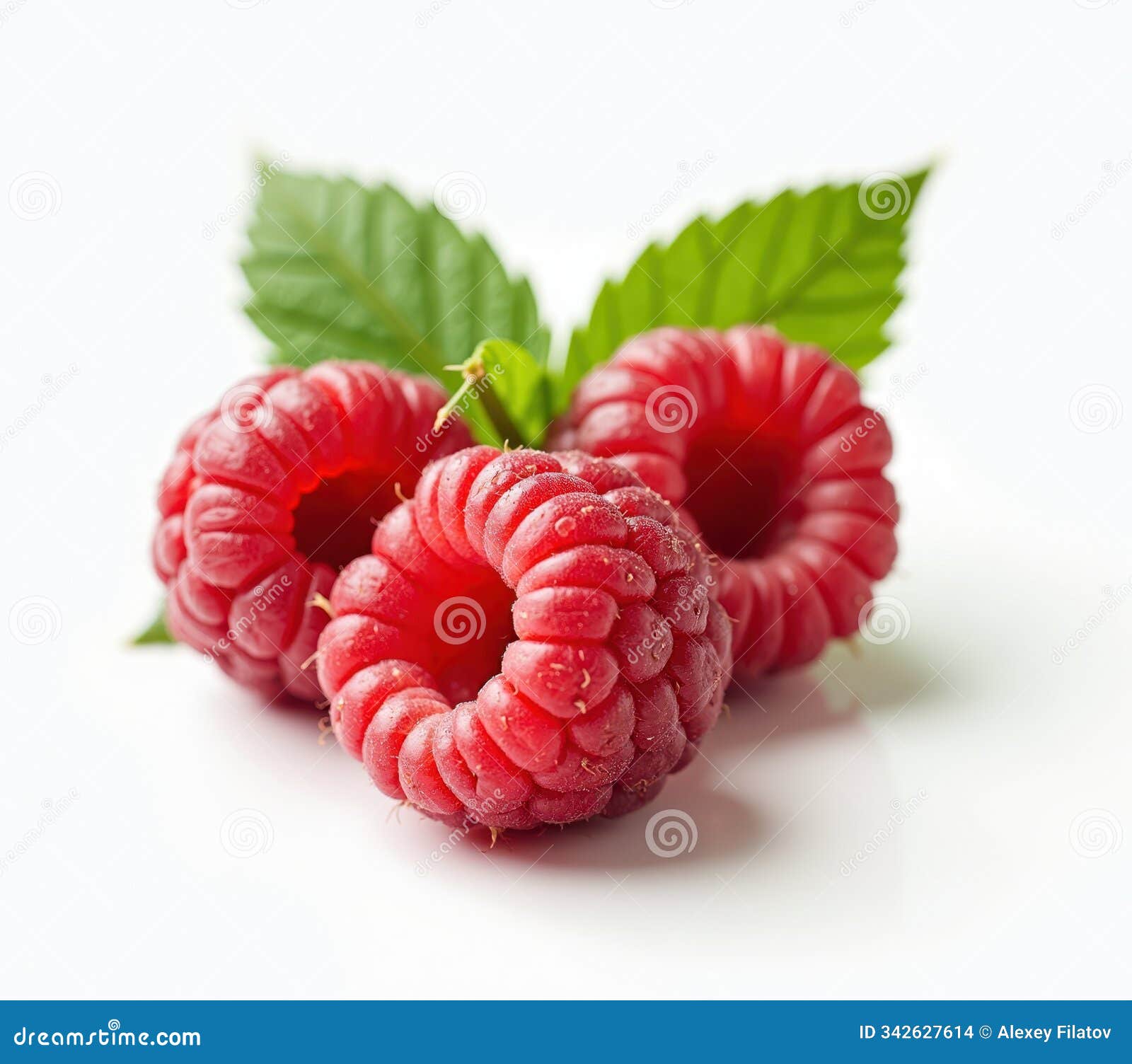 Raspberries Close Up on White Background Stock Photo - Image of healthy ...