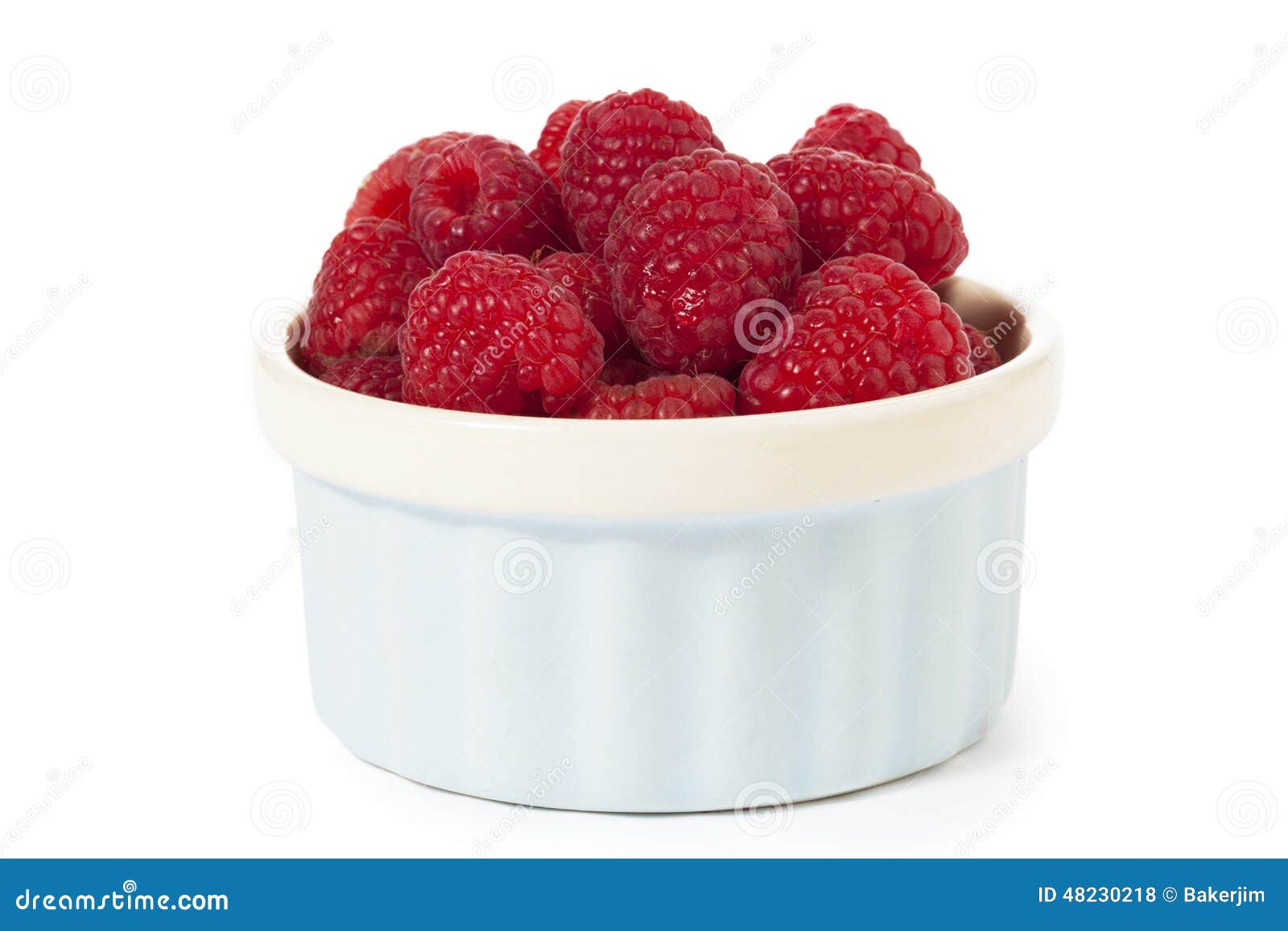 Raspberries in a container stock photo. Image of meals - 48230218