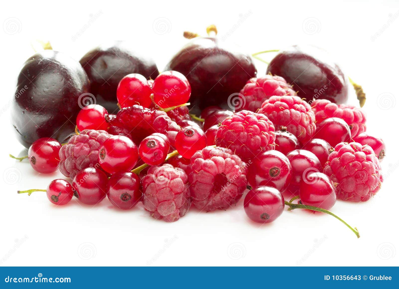 Raspberries, Currants And Cherries Stock Image - Image of berry ...
