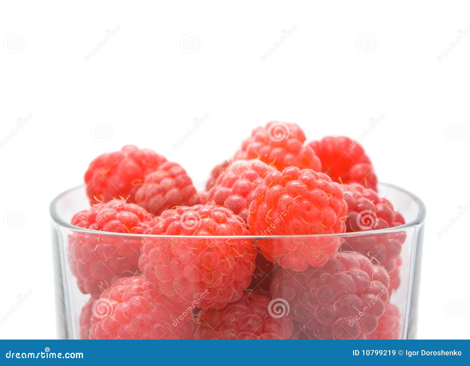 Raspberries in glass stock image. Image of natural, berry - 10799219