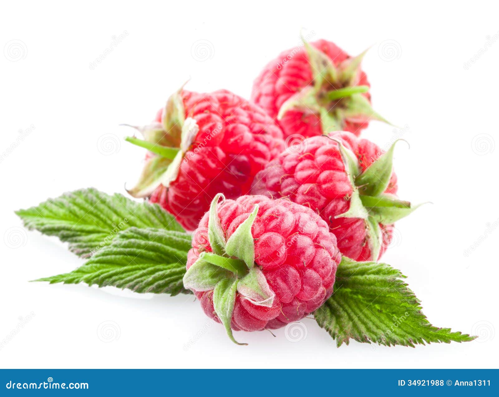 Raspberries Isolated on White Stock Photo - Image of studio, ingredient ...
