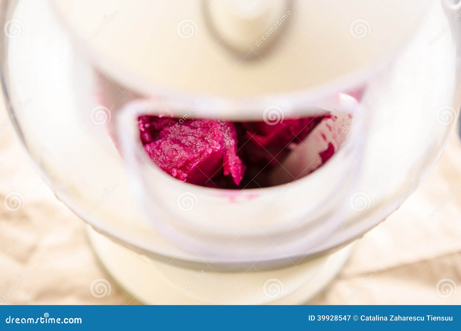 Raspberries and Lychee Sorbet Stock Image - Image of making, berries ...