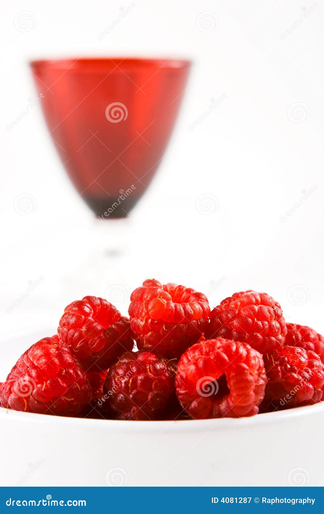 Raspberries with Red Wine in the Background Stock Image - Image of ...