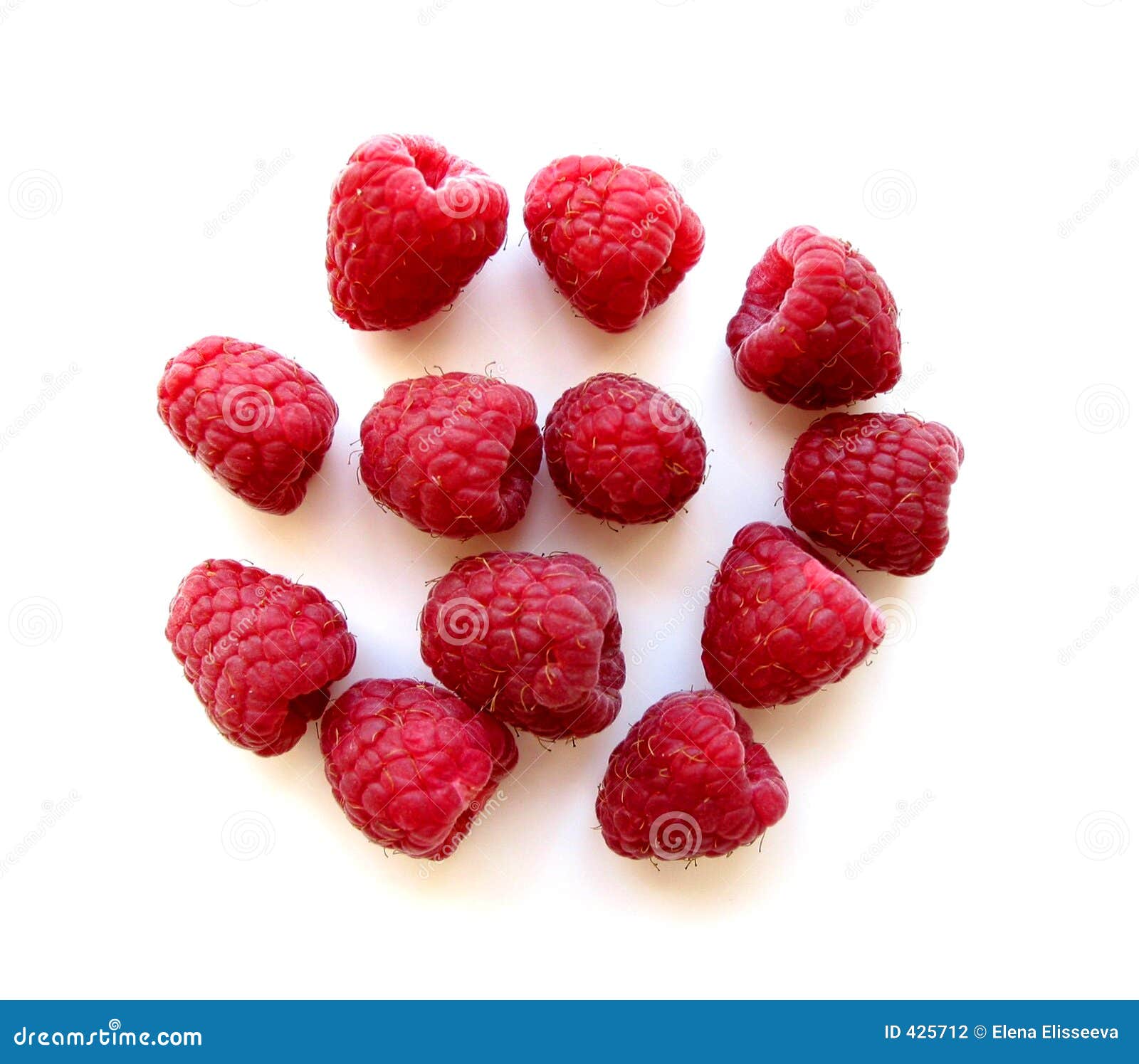 Raspberries on white 1 stock photo. Image of fruit, raspberry - 425712