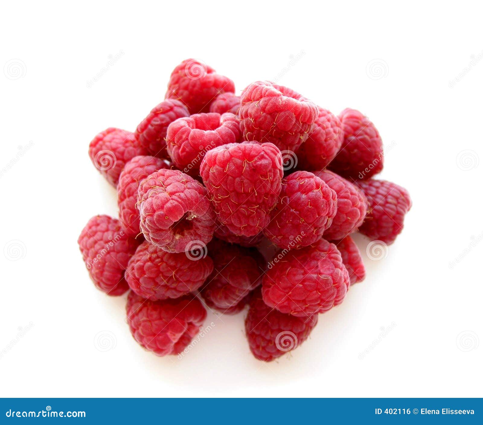 Raspberries on white 2 stock photo. Image of diet, delicious - 402116