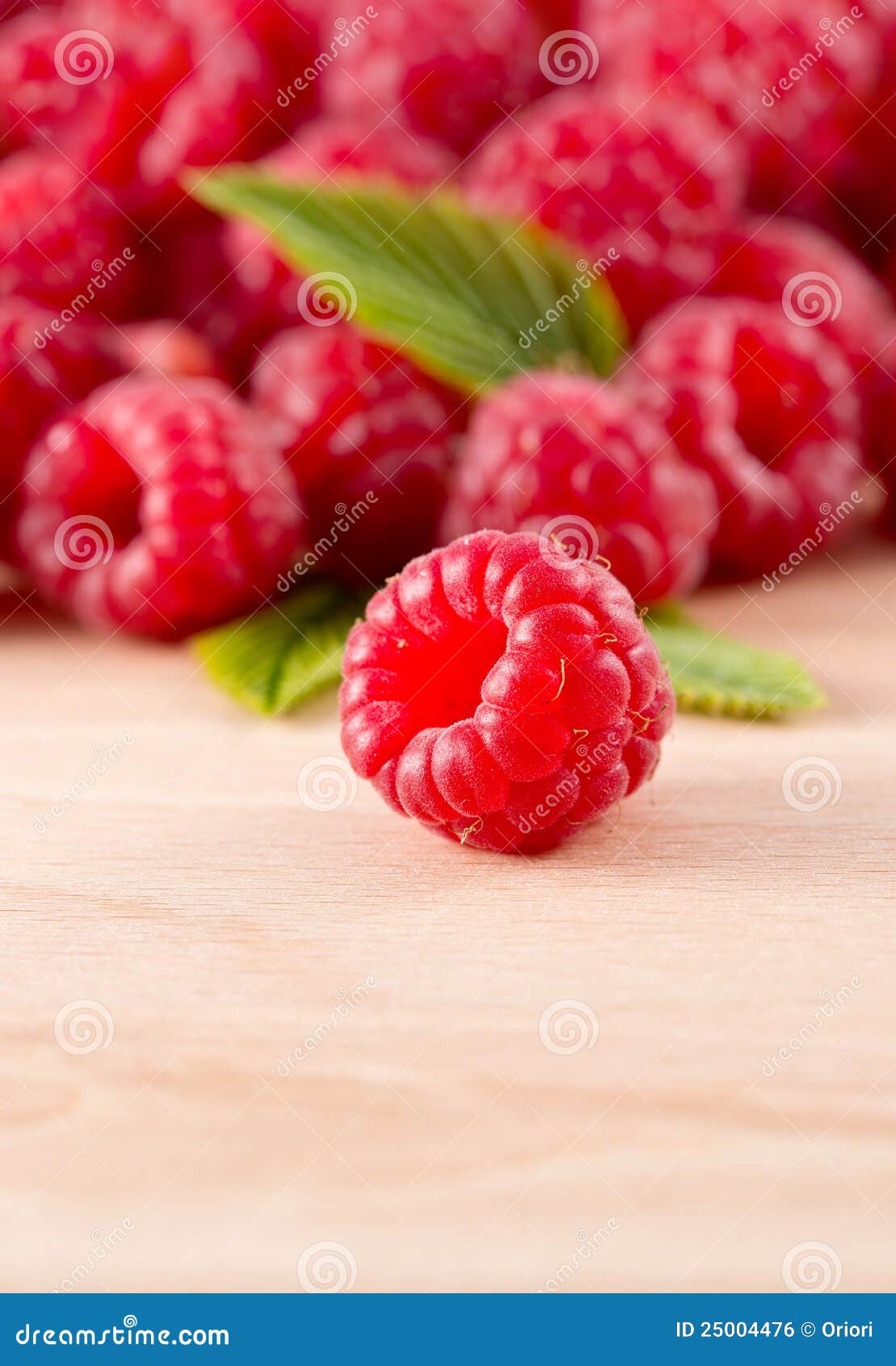 Raspberries on wood stock photo. Image of juicy, organic - 25004476