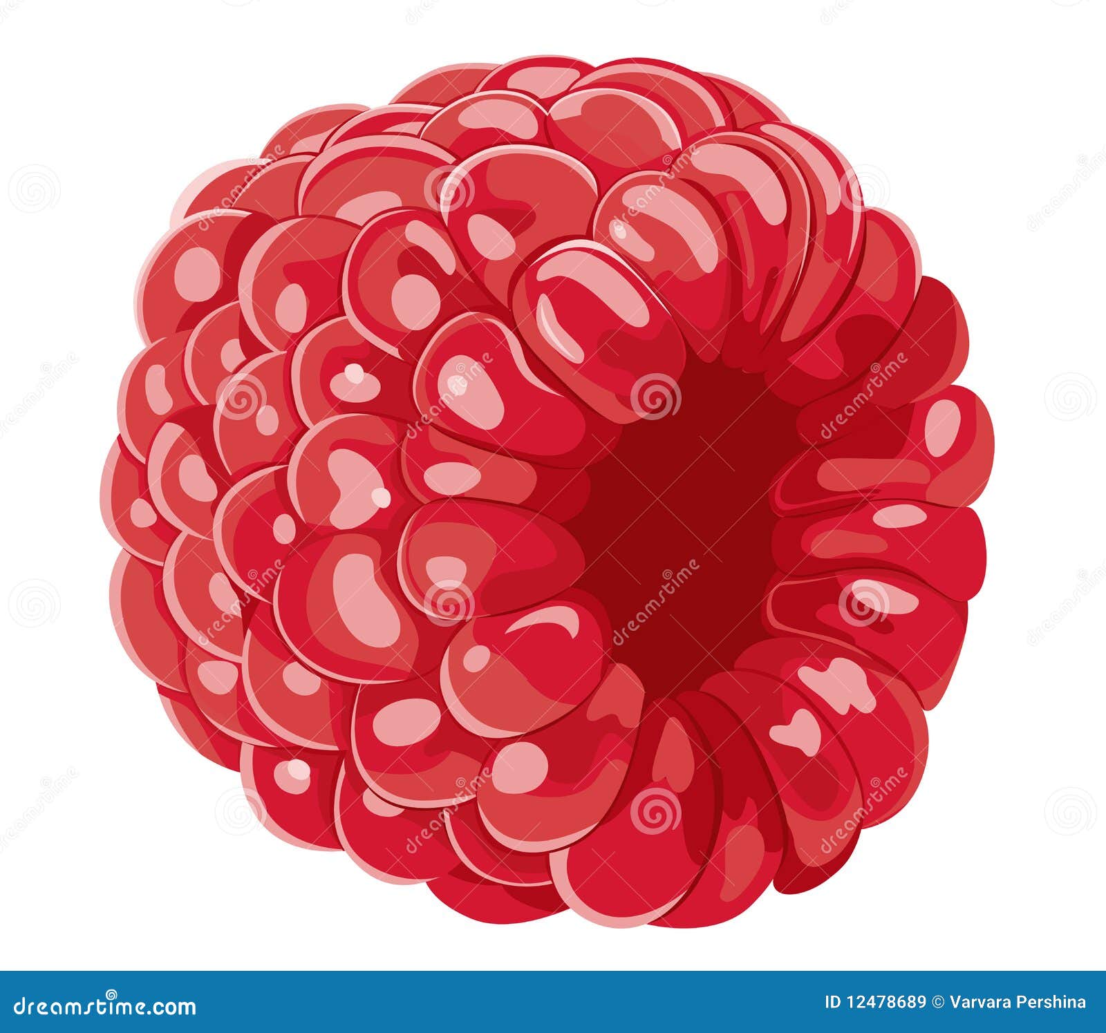 Raspberry stock illustration. Illustration of healthy - 12478689