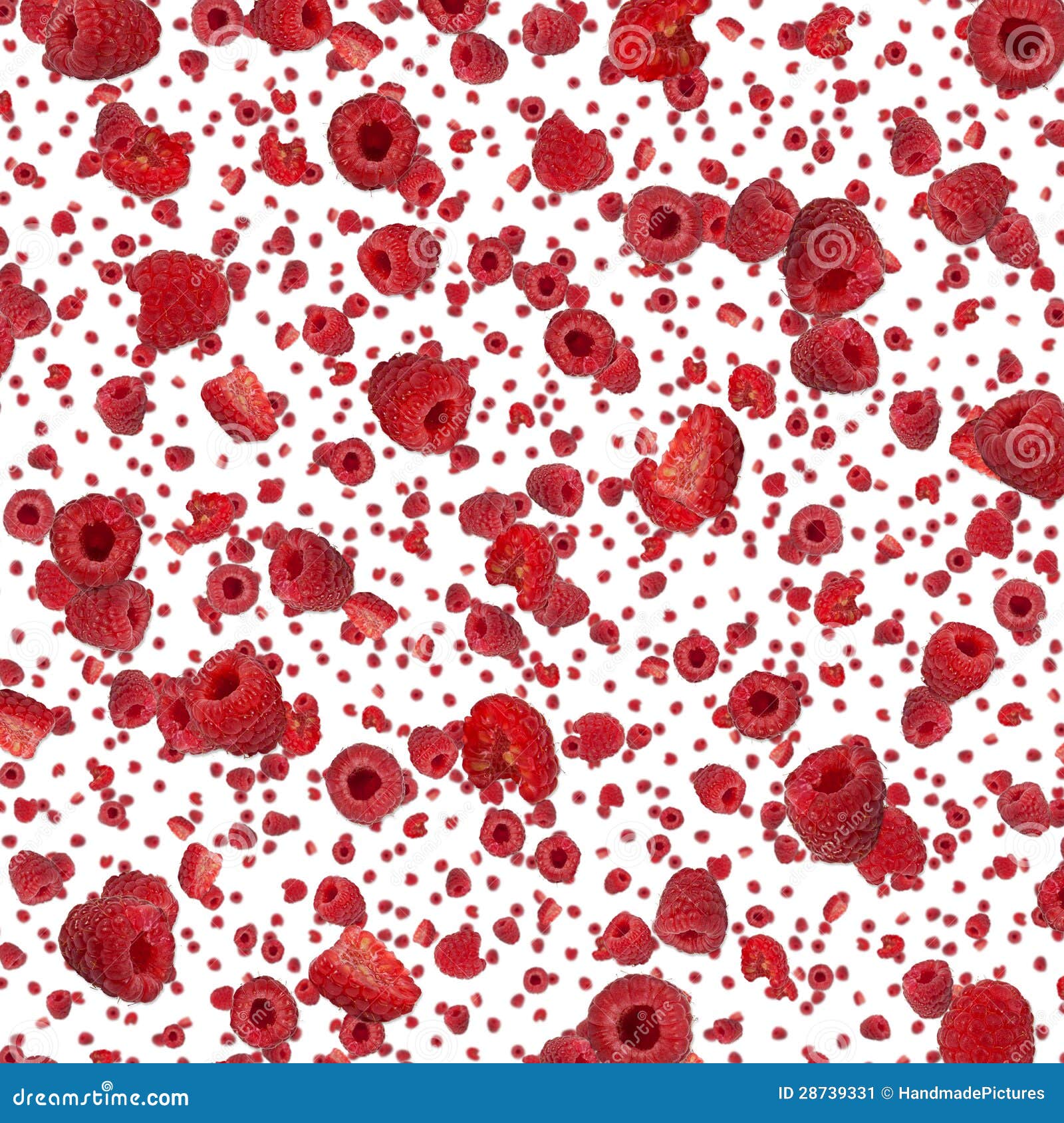 Raspberry Background (on White) Stock Illustration - Illustration of ...