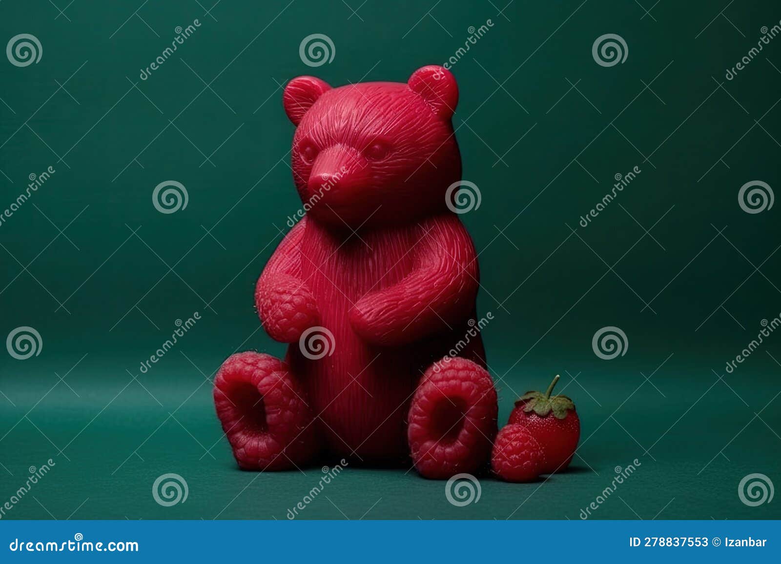 Raspberry Bear Illustration Generative Ai Stock Illustration ...