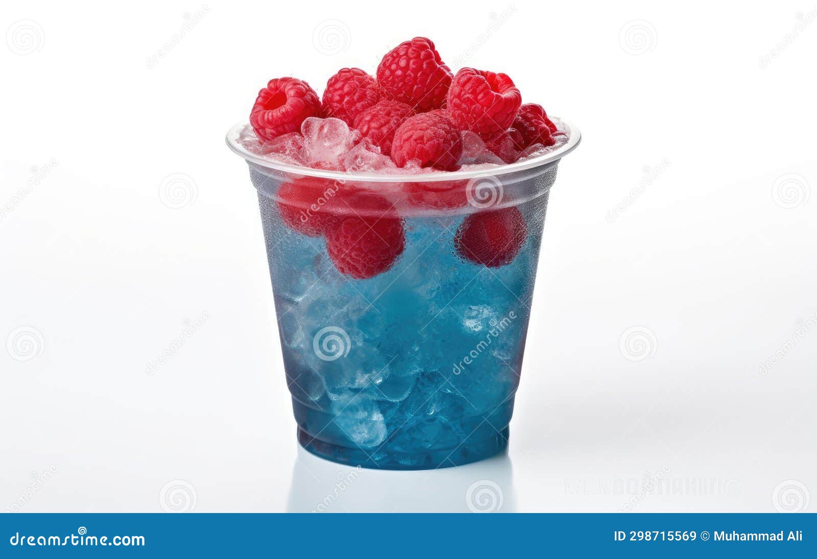 Raspberry Beverage on White Background Stock Image - Image of sweet ...