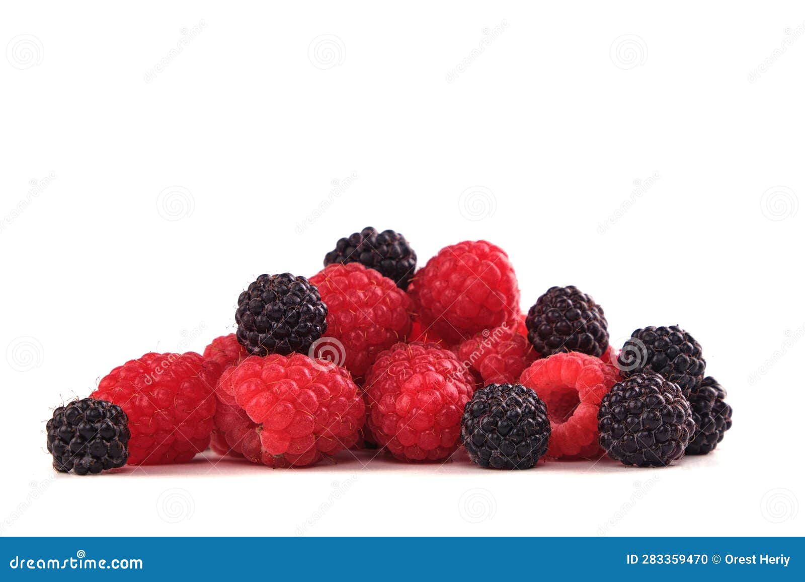 Raspberry, Black Raspberry Isolate on White Stock Photo - Image of ripe ...