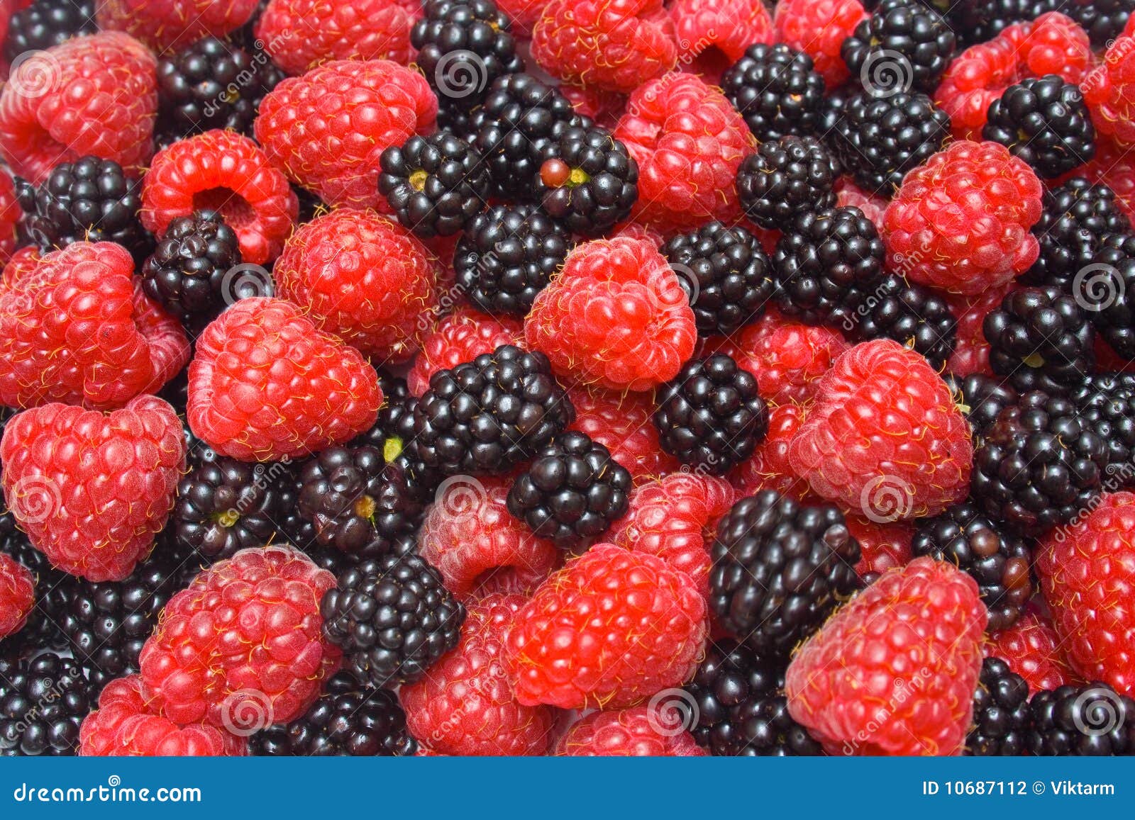 Raspberry and Blackberry Background Stock Photo - Image of juicy ...
