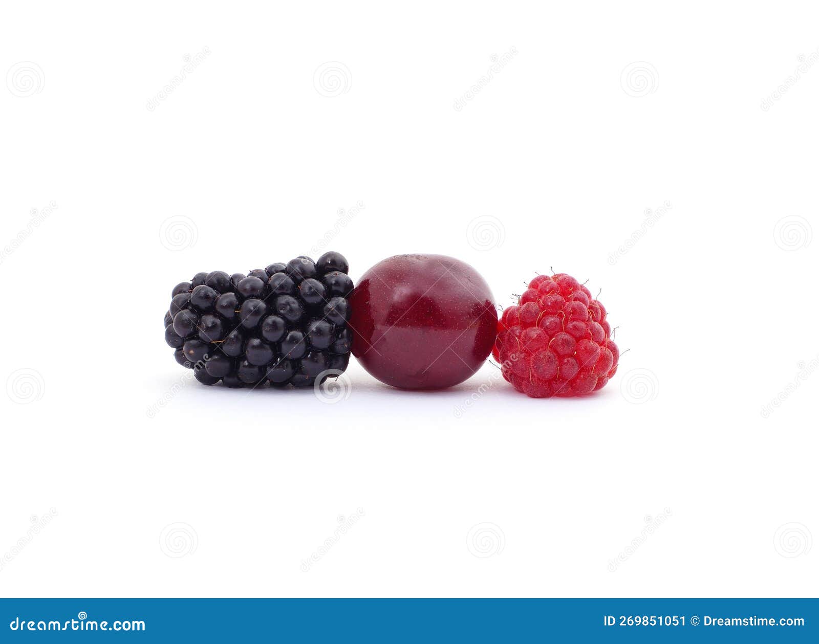Raspberry Blackberry and Cherry Stock Image - Image of juicy ...