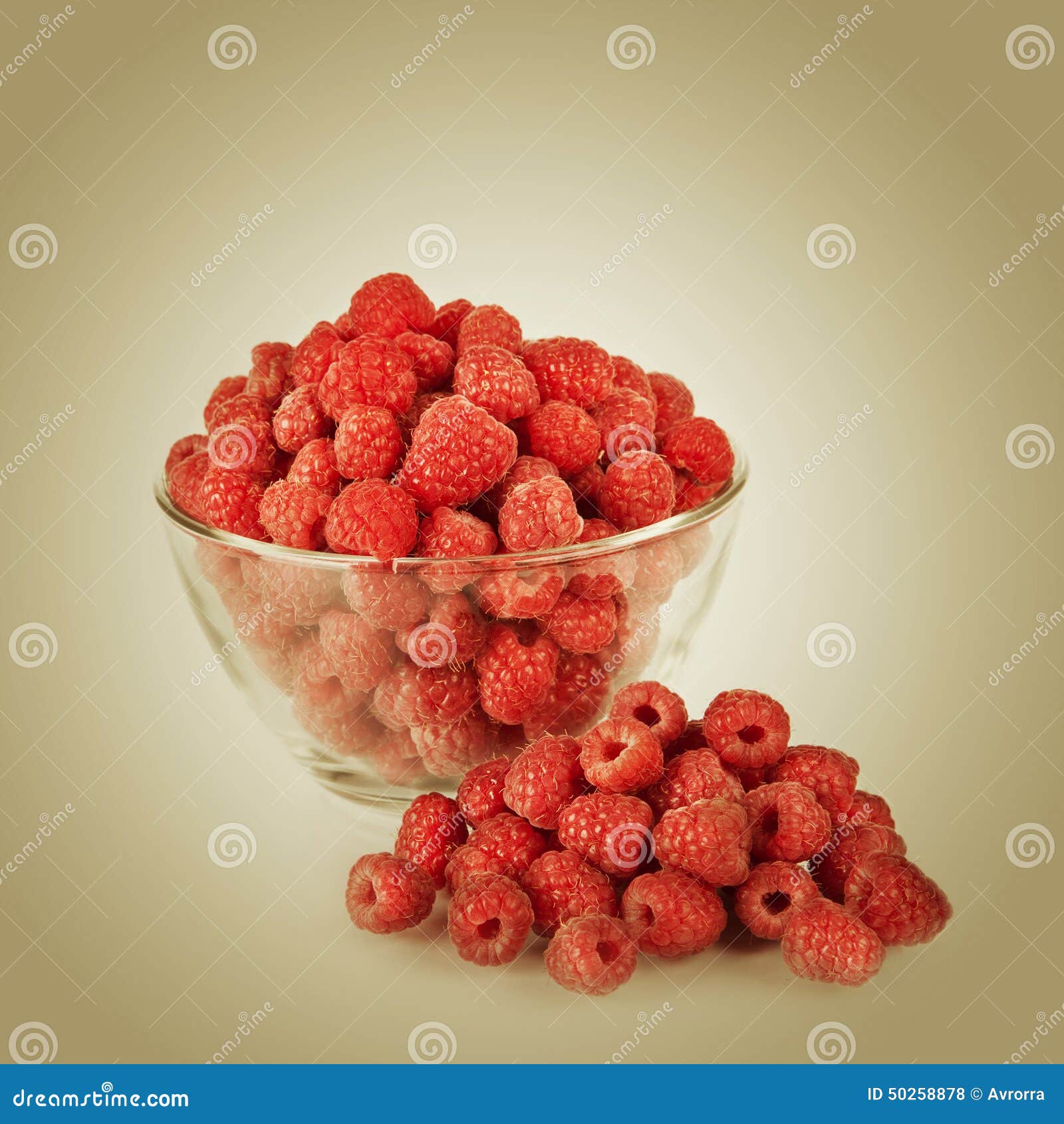 Raspberry in bowl stock photo. Image of berry, fresh - 50258878