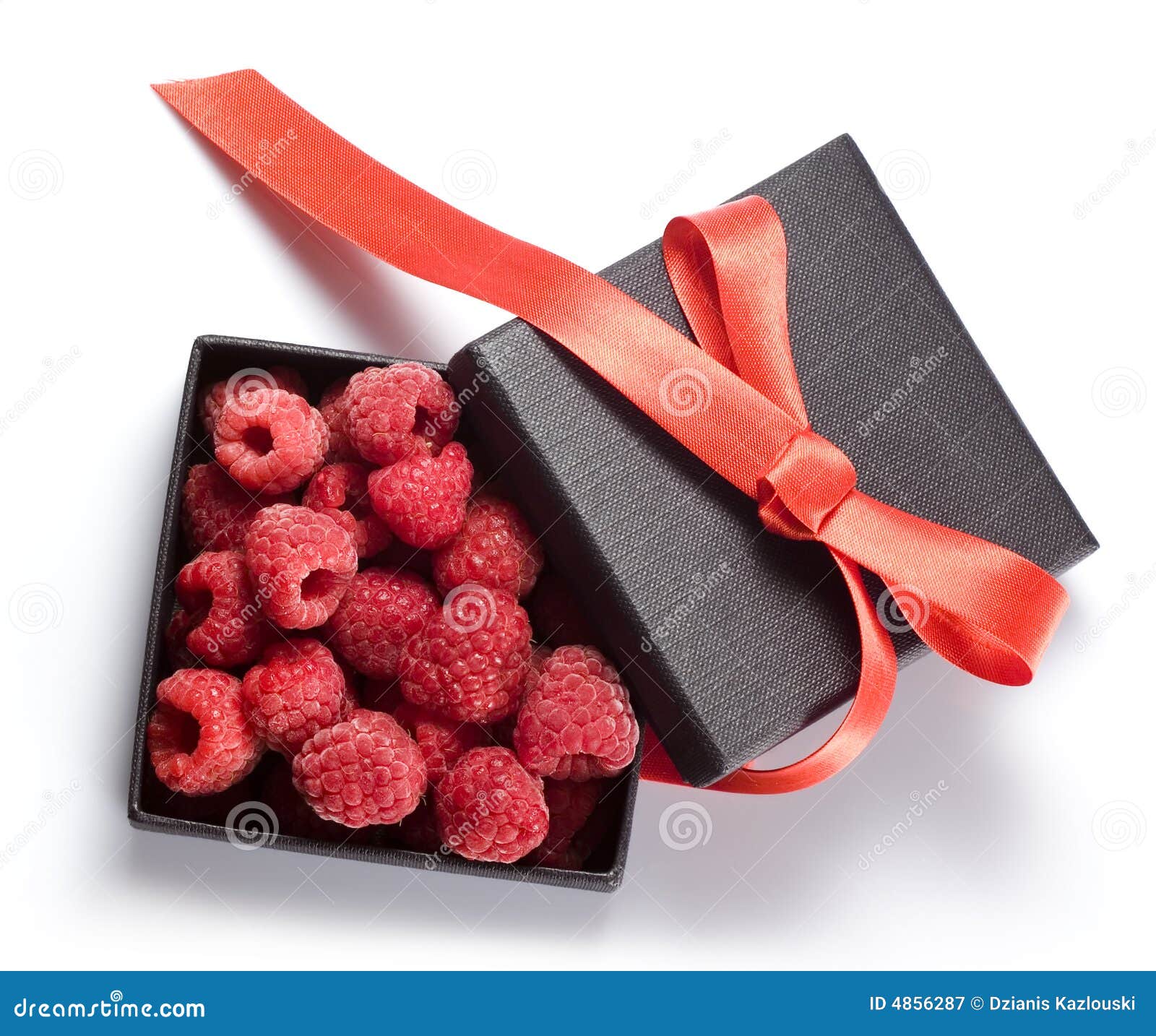 Raspberry box stock image. Image of present, greeting - 4856287