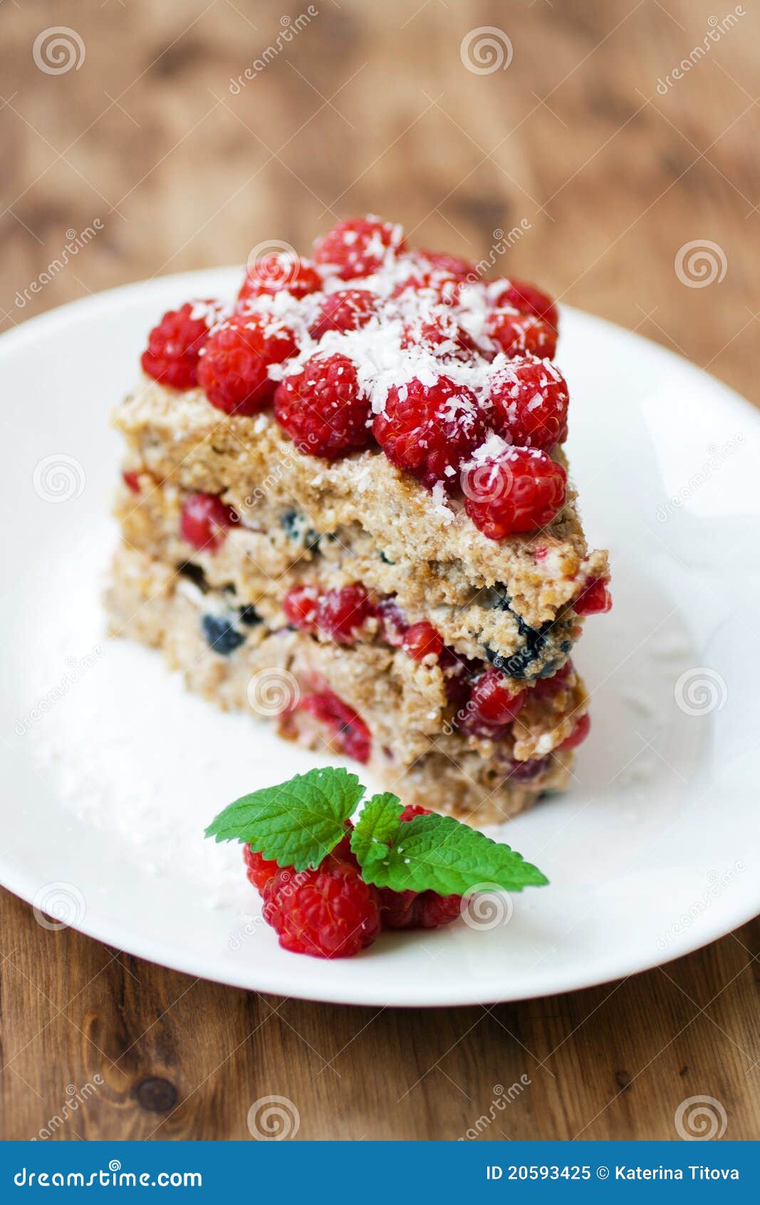 Raspberry cake stock image. Image of currant, cookies - 20593425