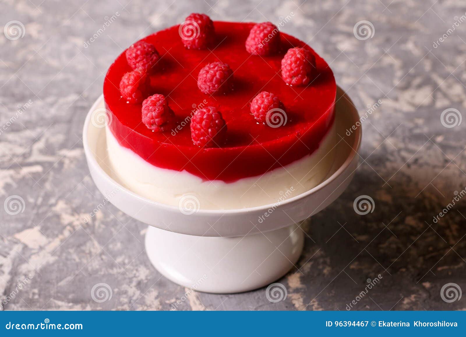 Raspberry Cake with Berry Jelly. Stock Image - Image of raspberry ...