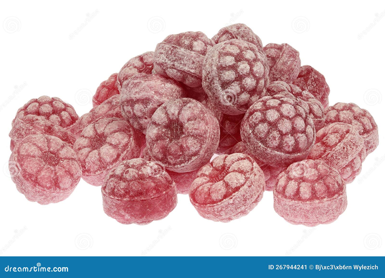 Raspberry candies stock image. Image of group, heap - 267944241