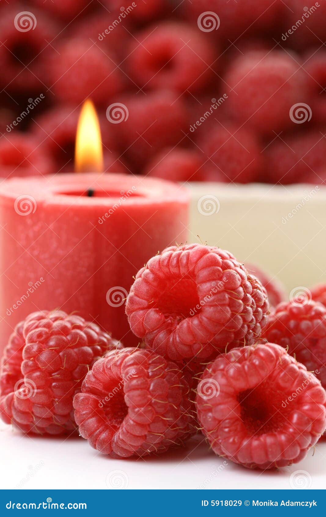 Raspberry candle stock image. Image of fruits, fresh, aroma - 5918029