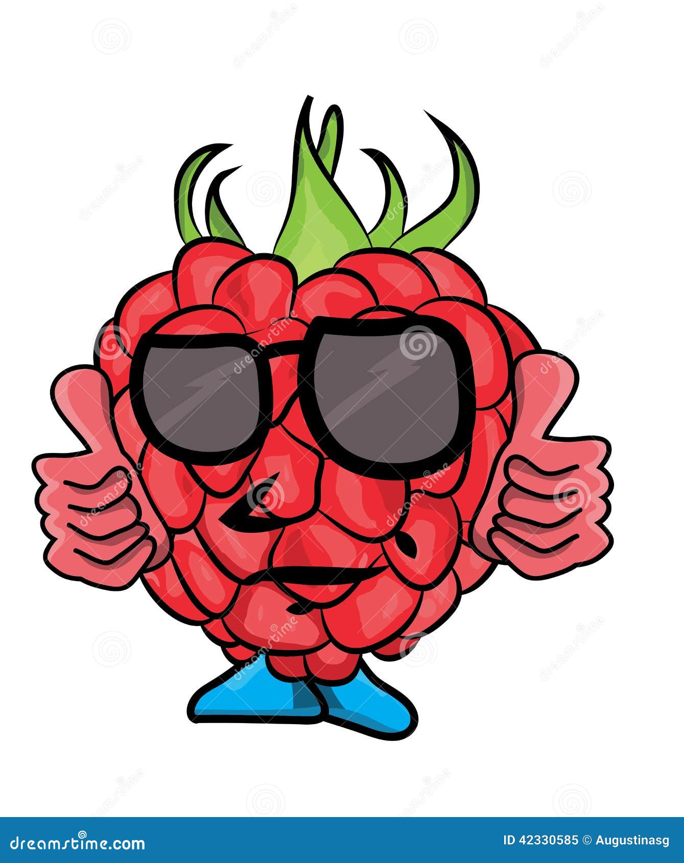 Raspberry Cartoon Character Stock Illustration - Illustration of ...