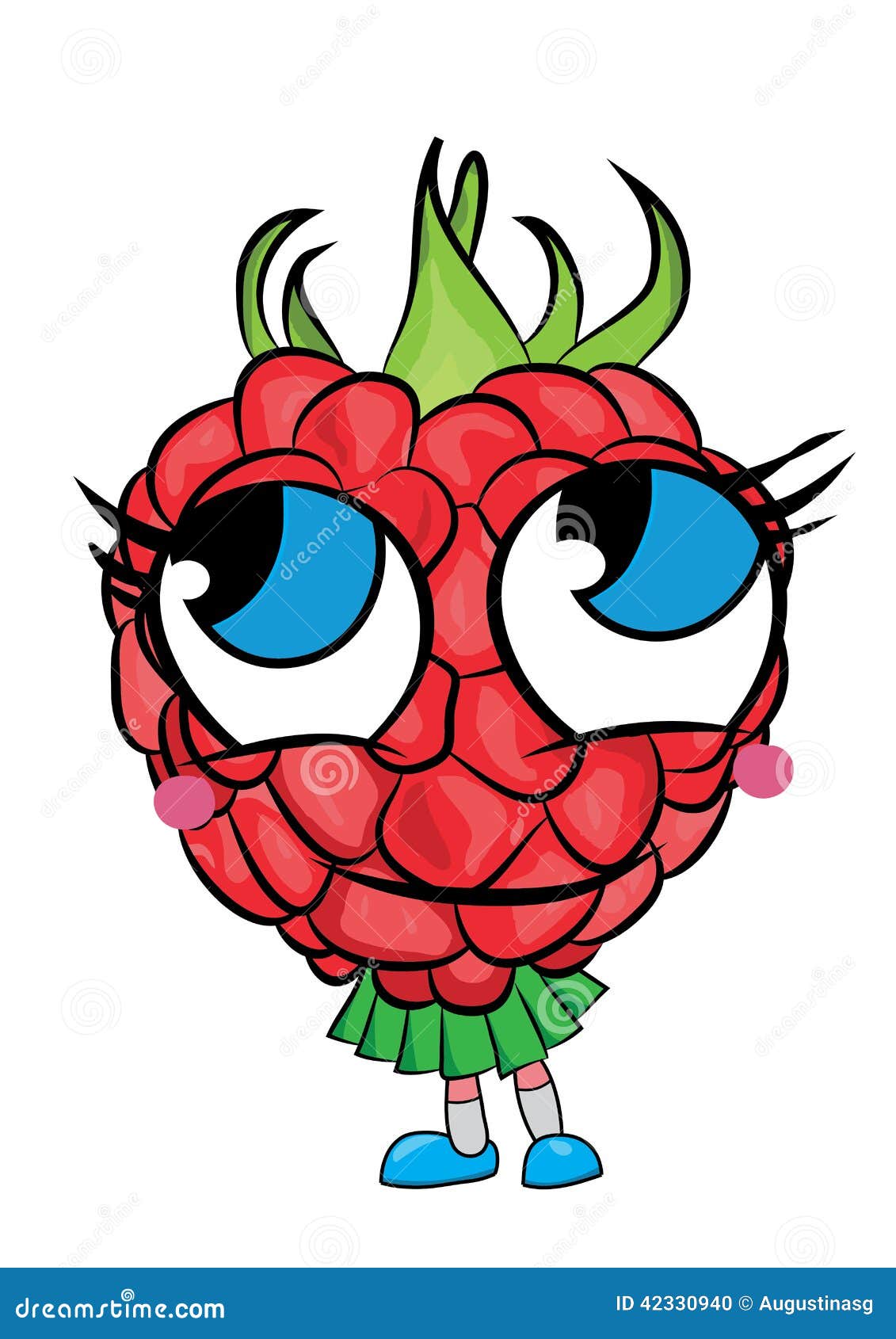Raspberry Cartoon Character Stock Illustration - Illustration of ...