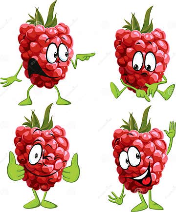 Raspberry cartoon stock vector. Illustration of isolated - 42274728