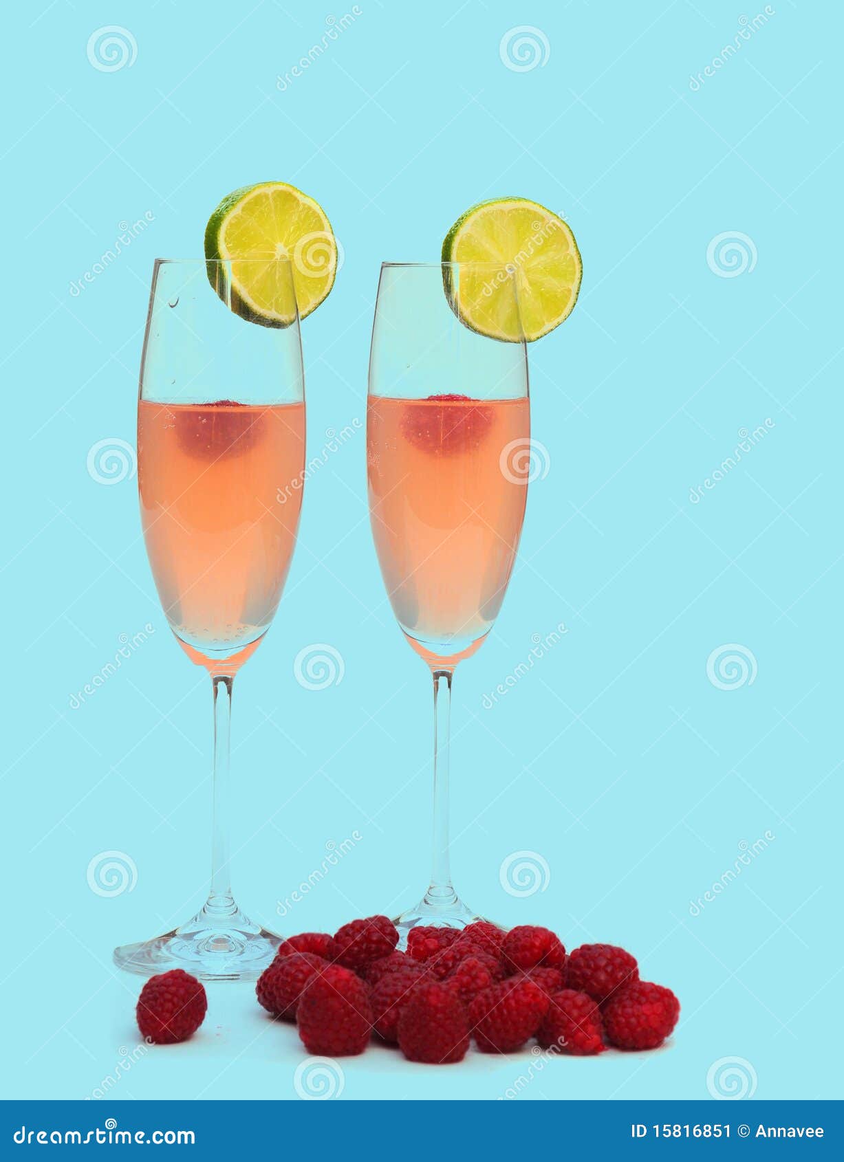 Raspberry cocktail on blue stock image. Image of space - 15816851