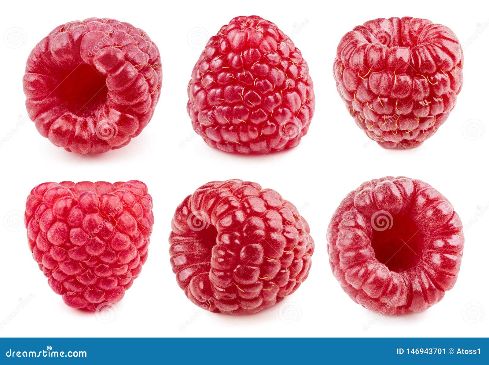 Raspberry Collection Clipping Path Stock Image - Image of isolated ...