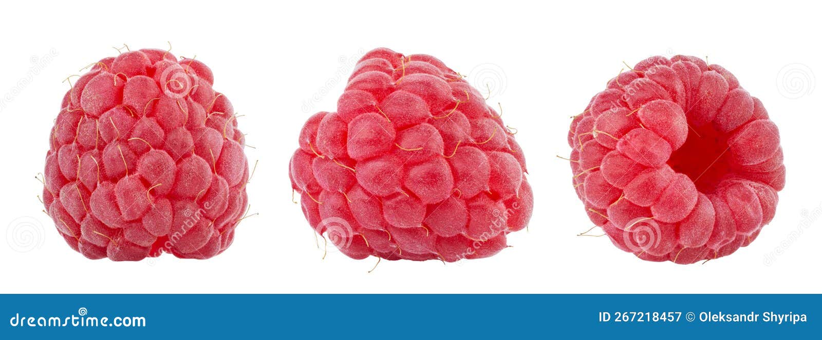 Raspberry Collection Isolated on White Background Stock Image - Image ...