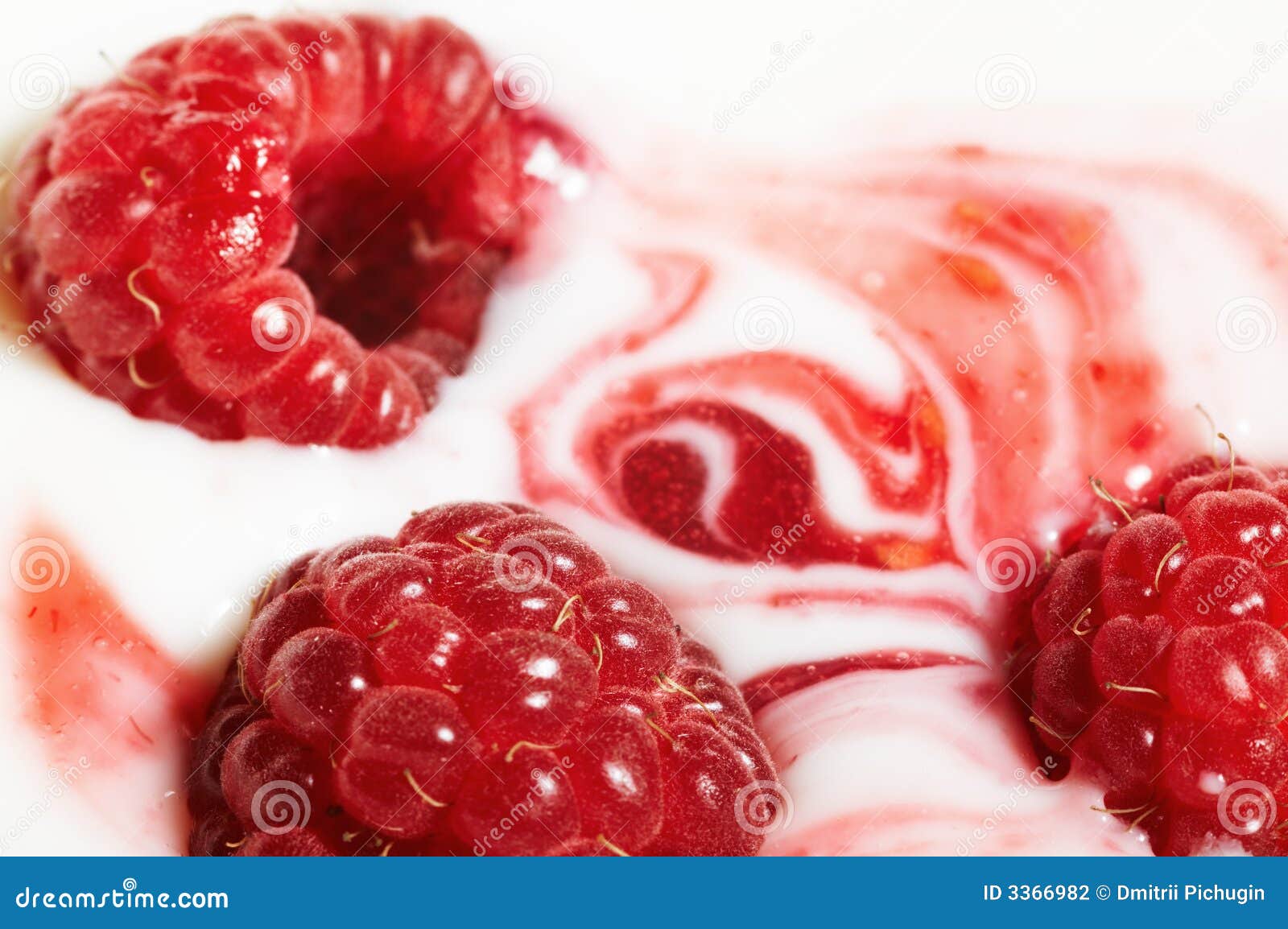 Raspberry and cream stock photo. Image of mixer, healthy - 3366982