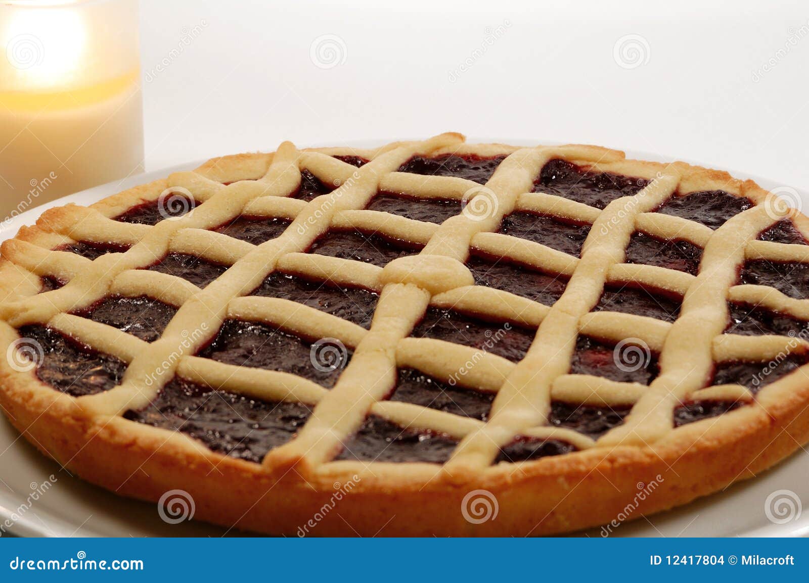 Raspberry Crostata - Italian Tart Stock Photo - Image of raspberry ...