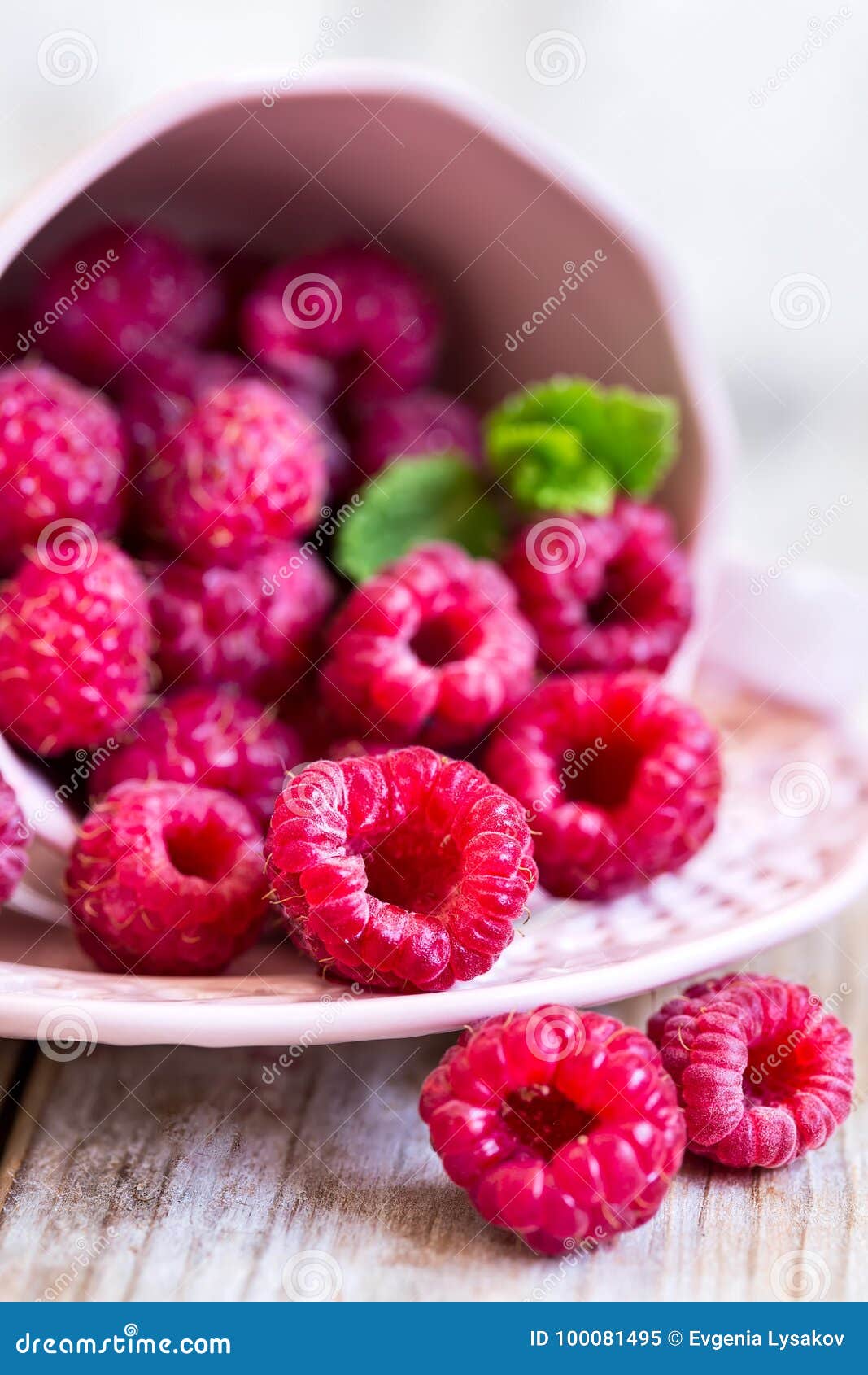 Raspberry in cup stock image. Image of closeup, food - 100081495