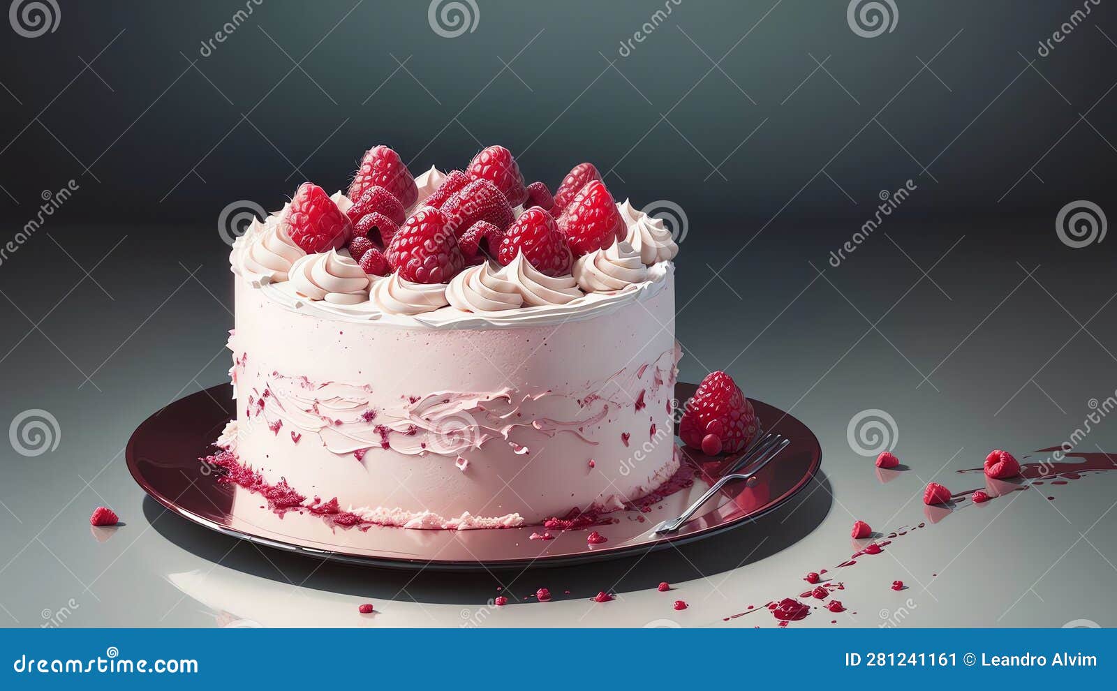 Raspberry Delight a Modern Vector Art Celebration for National ...