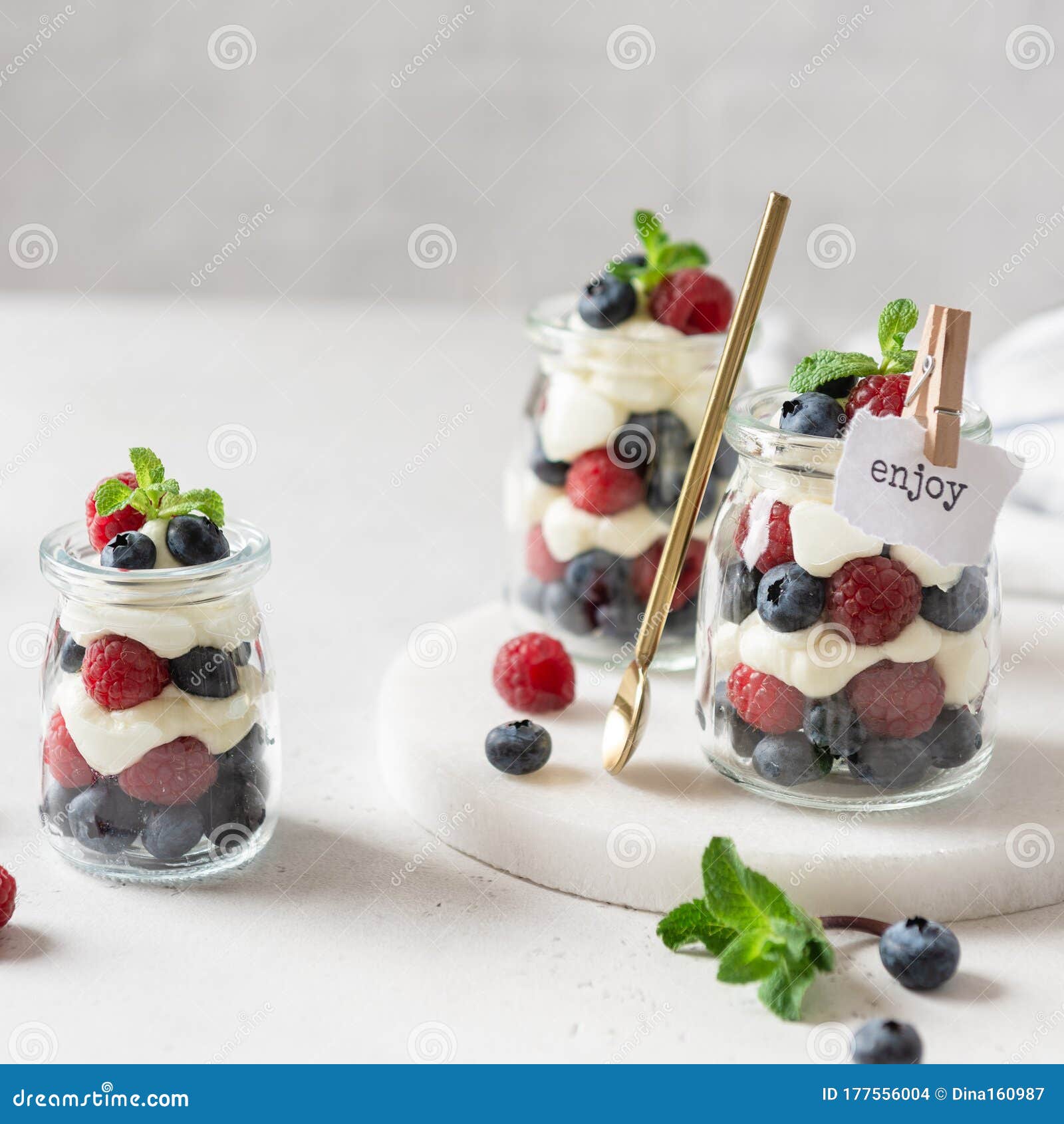 Raspberry Dessert, Parfait, Trifle, Mouse in a Glass. Confectionery ...
