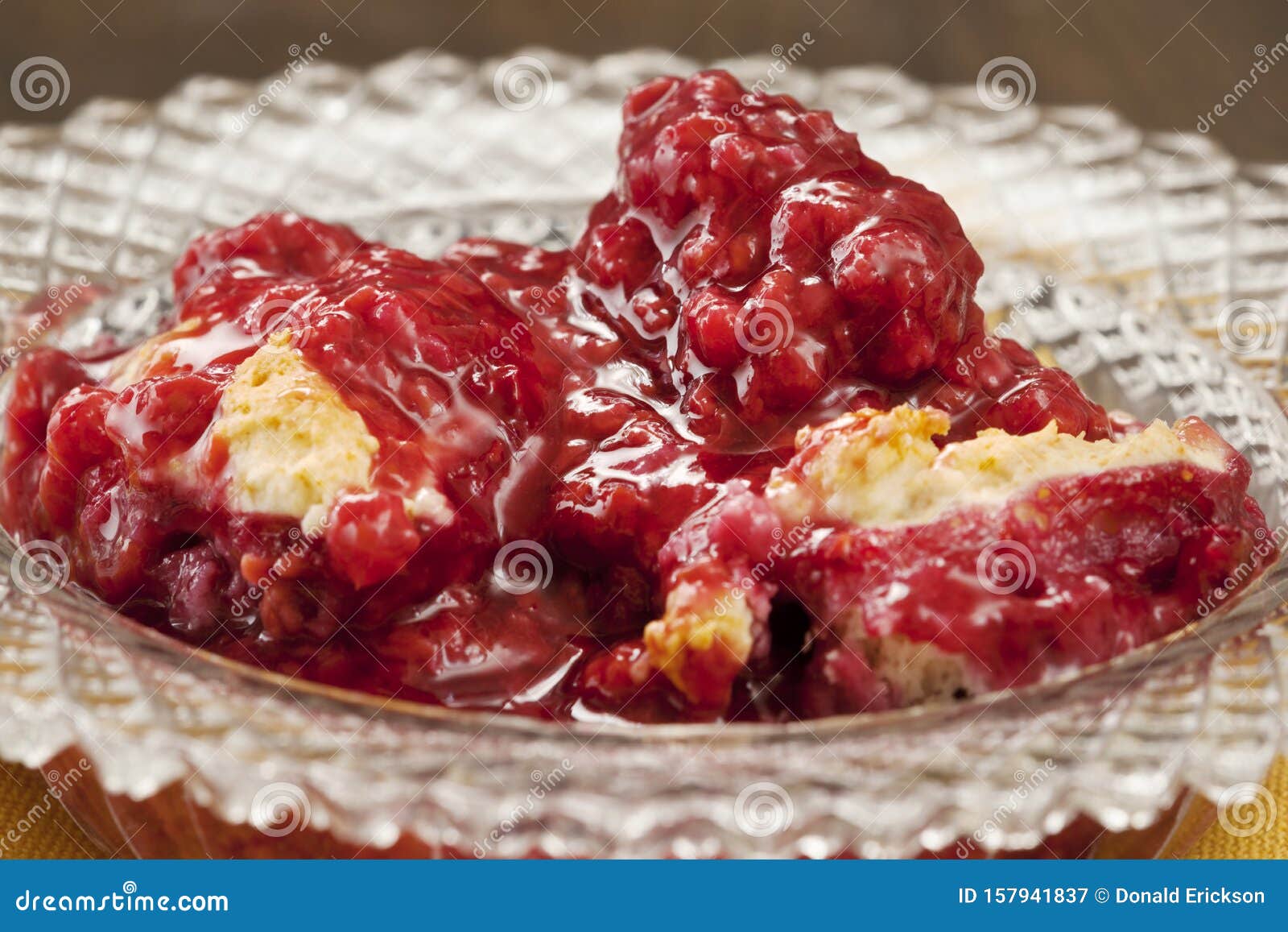 Raspberry Dessert stock image. Image of clear, horizontal - 157941837