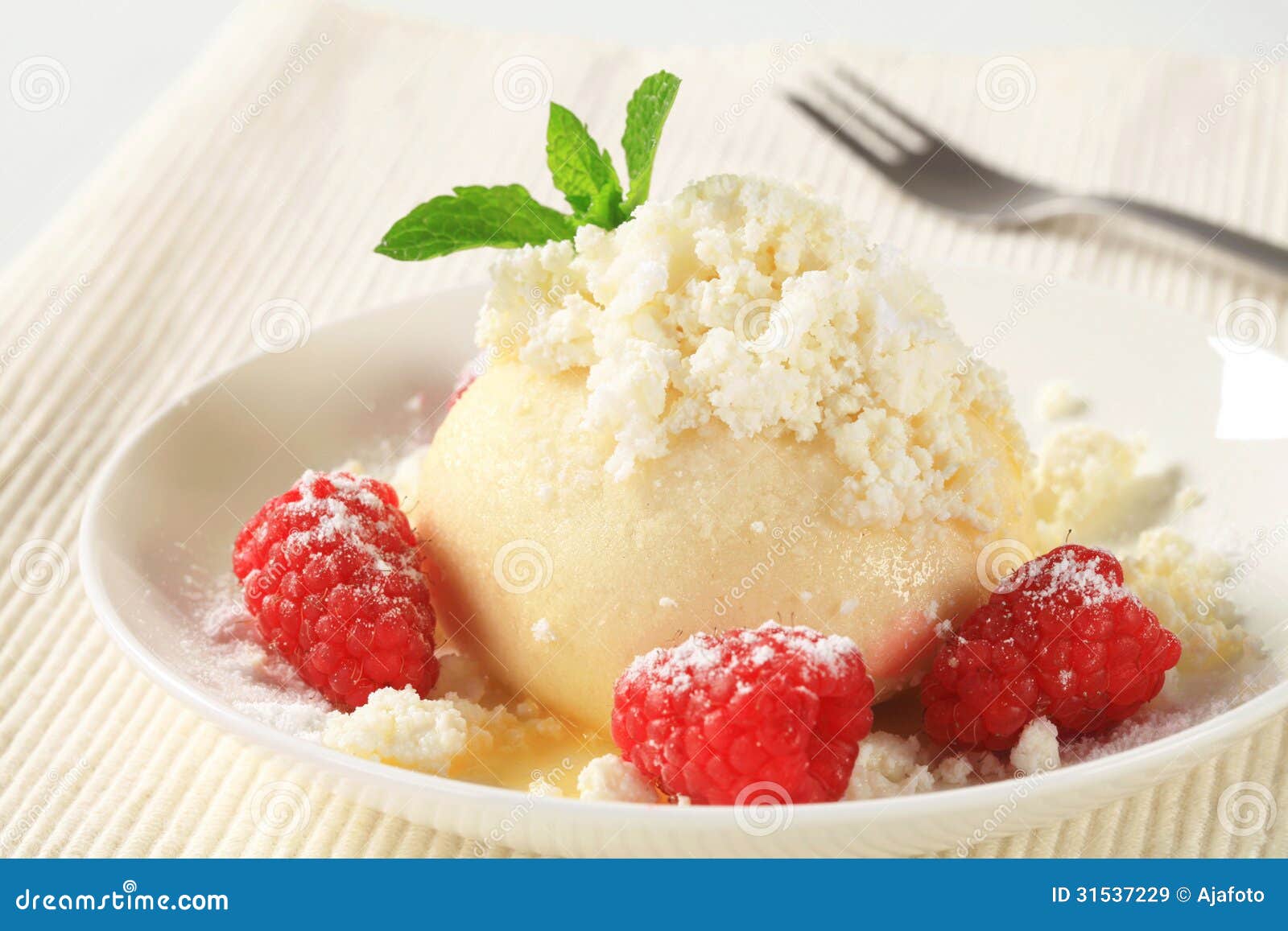 Raspberry dumpling stock image. Image of fresh, european - 31537229