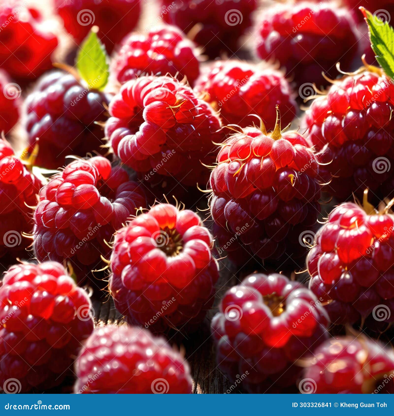 Raspberry Fresh Raw Organic Fruit Stock Illustration - Illustration of ...