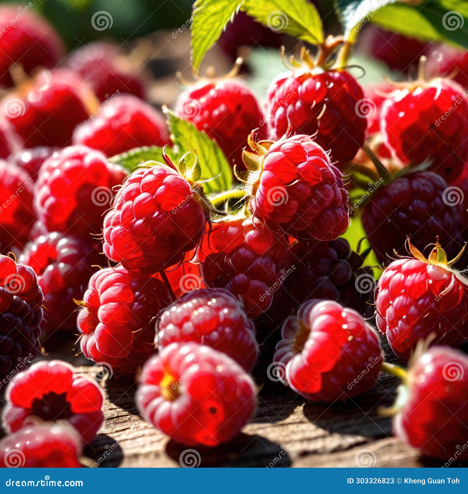 Raspberry Fresh Raw Organic Fruit Stock Illustration - Illustration of ...