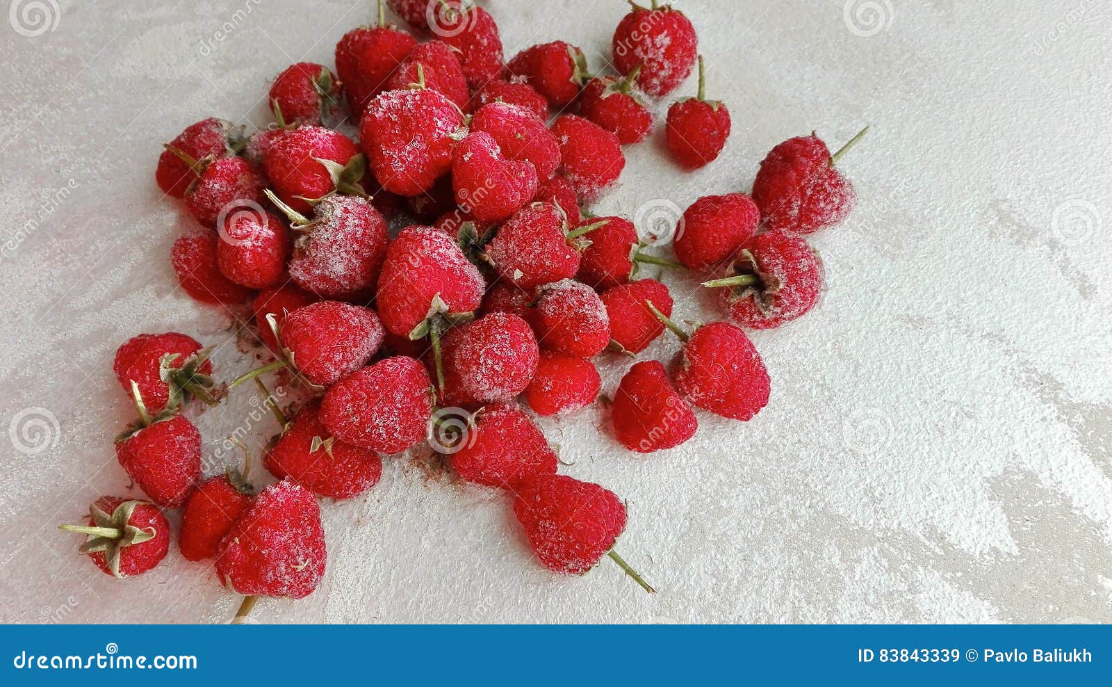 Raspberry Frozen Macro Stock Photo | CartoonDealer.com #211059360