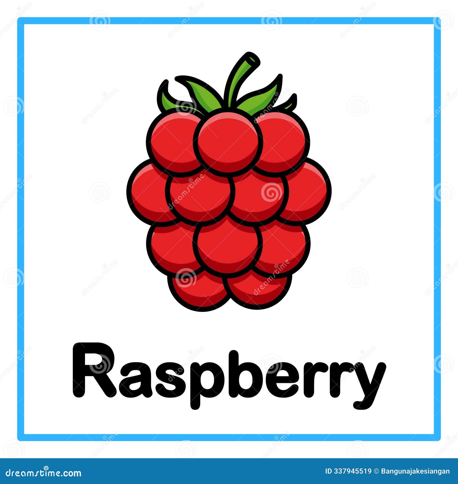 Raspberry Fruit Alfabet Illustration Stock Illustration - Illustration ...