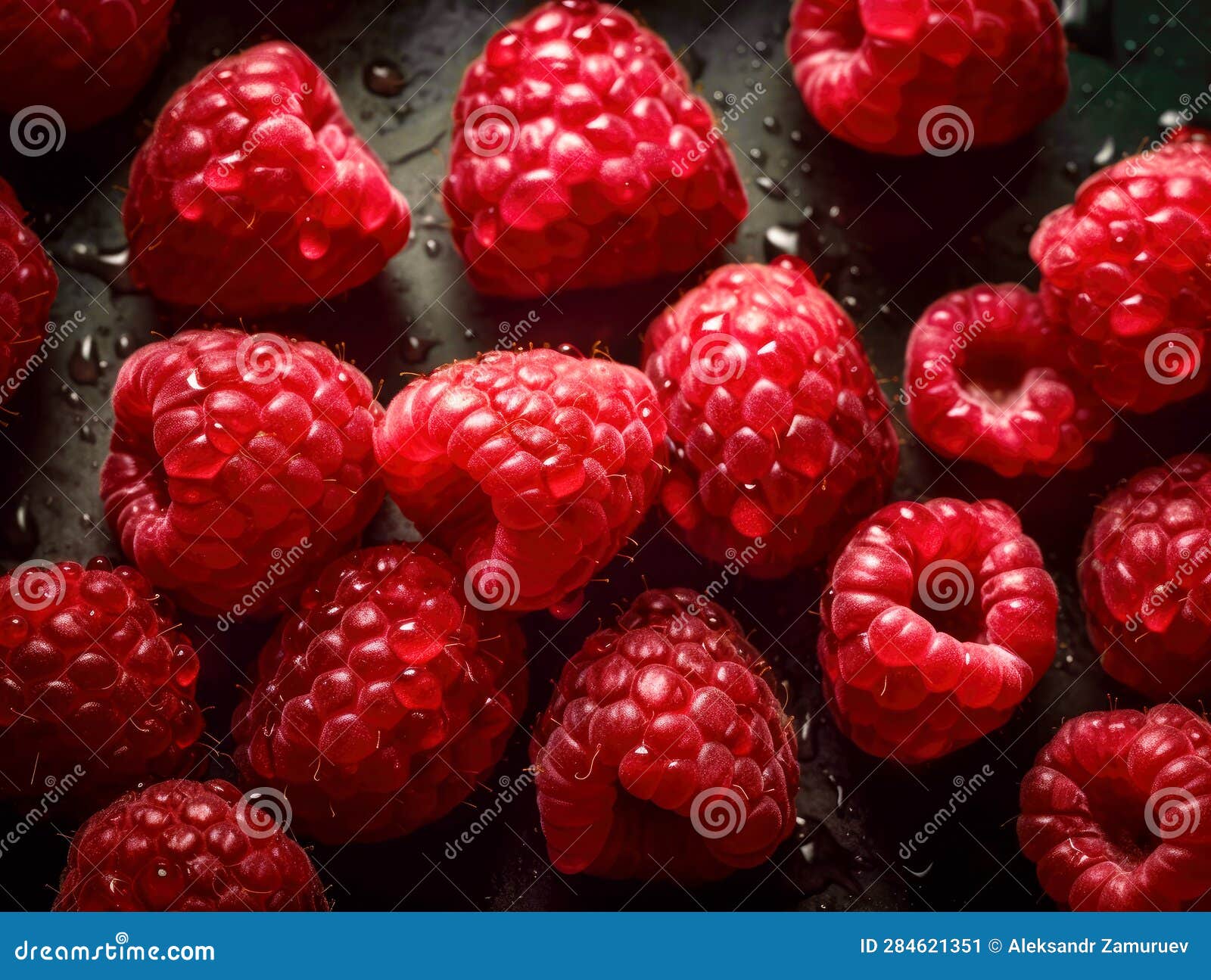 Raspberry Fruit Background. Ai Generated Stock Illustration ...