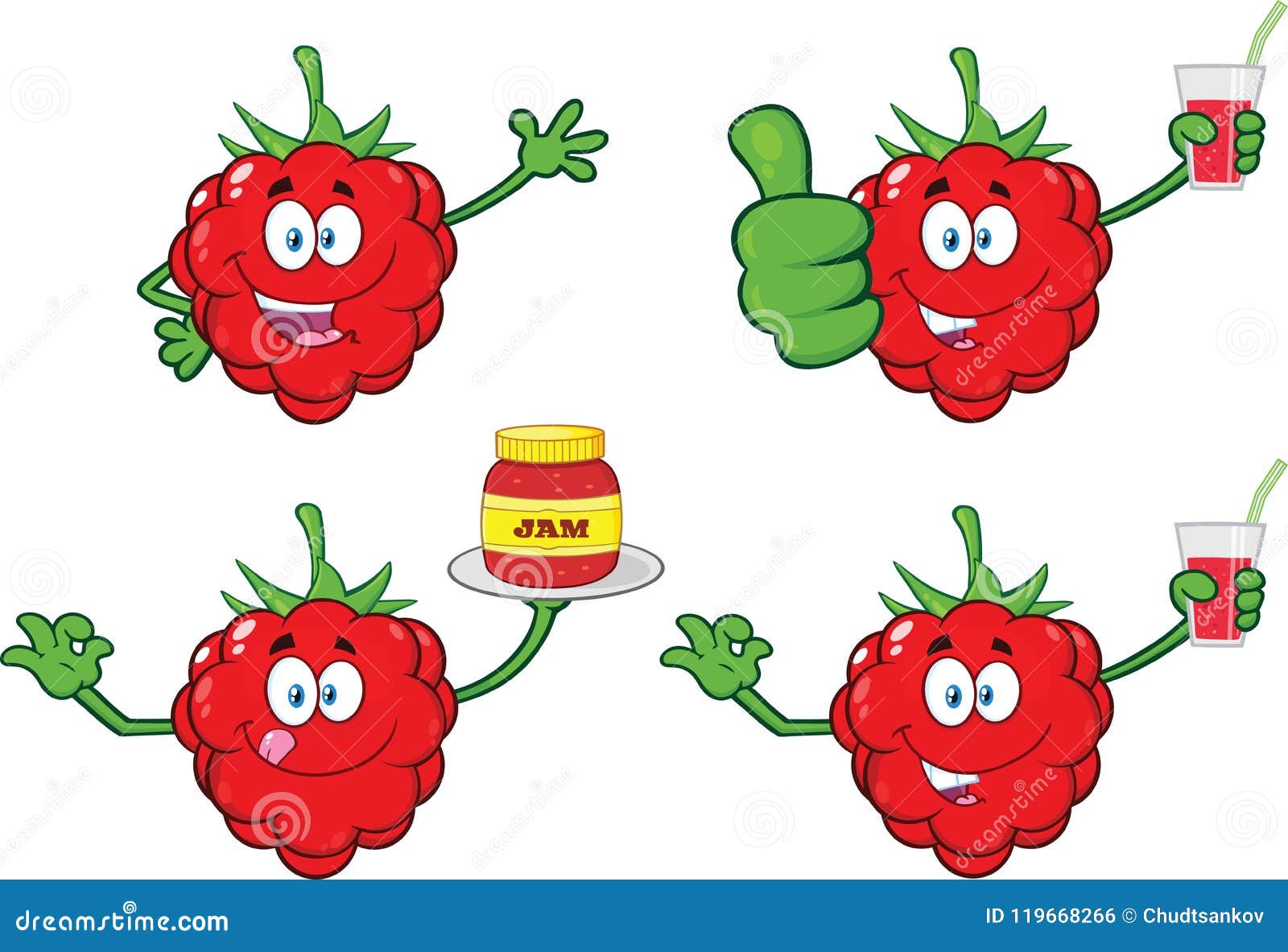 Raspberry Fruit Cartoon Mascot Character Set 4. Collection Stock Vector ... Raspberry Fruit Cartoon Mascot Character Set 4. Collection Stock Vector ...