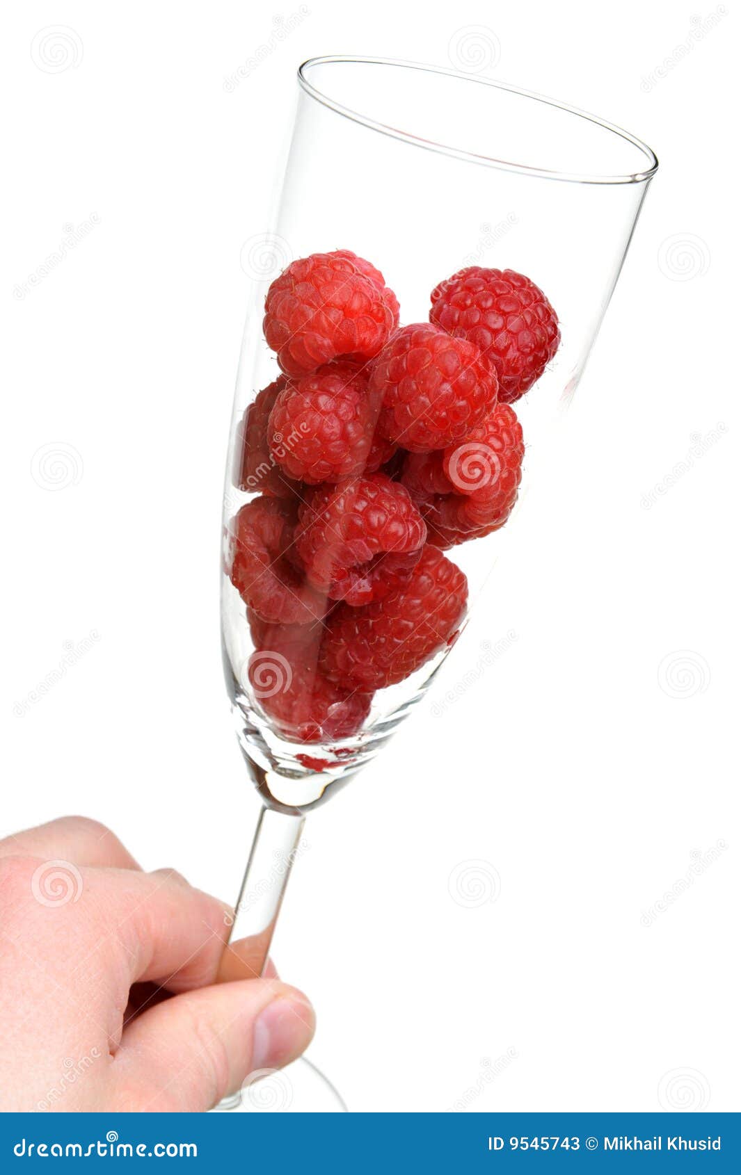 Raspberry in glass stock image. Image of sweet, close - 9545743