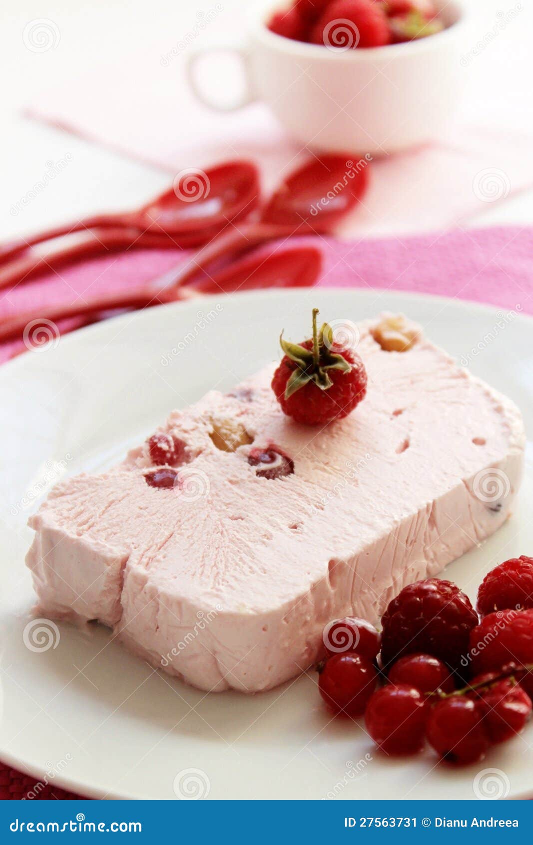 Raspberry and Hazelnuts Parfait Stock Image - Image of flavour, fruits ...